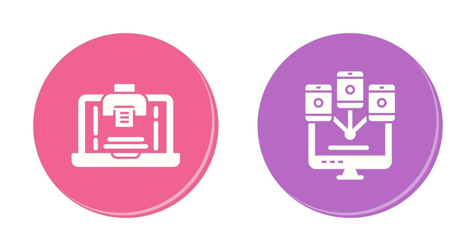 Print and Computer Icon 32782244 Vector Art at Vecteezy