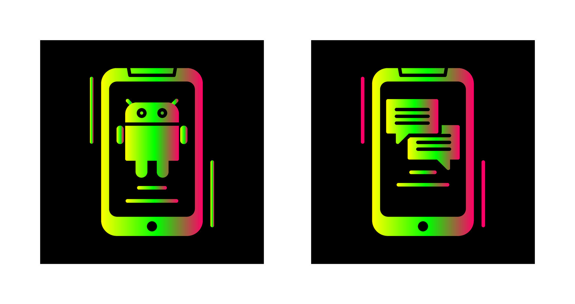 Android and Text Icon 32785099 Vector Art at Vecteezy