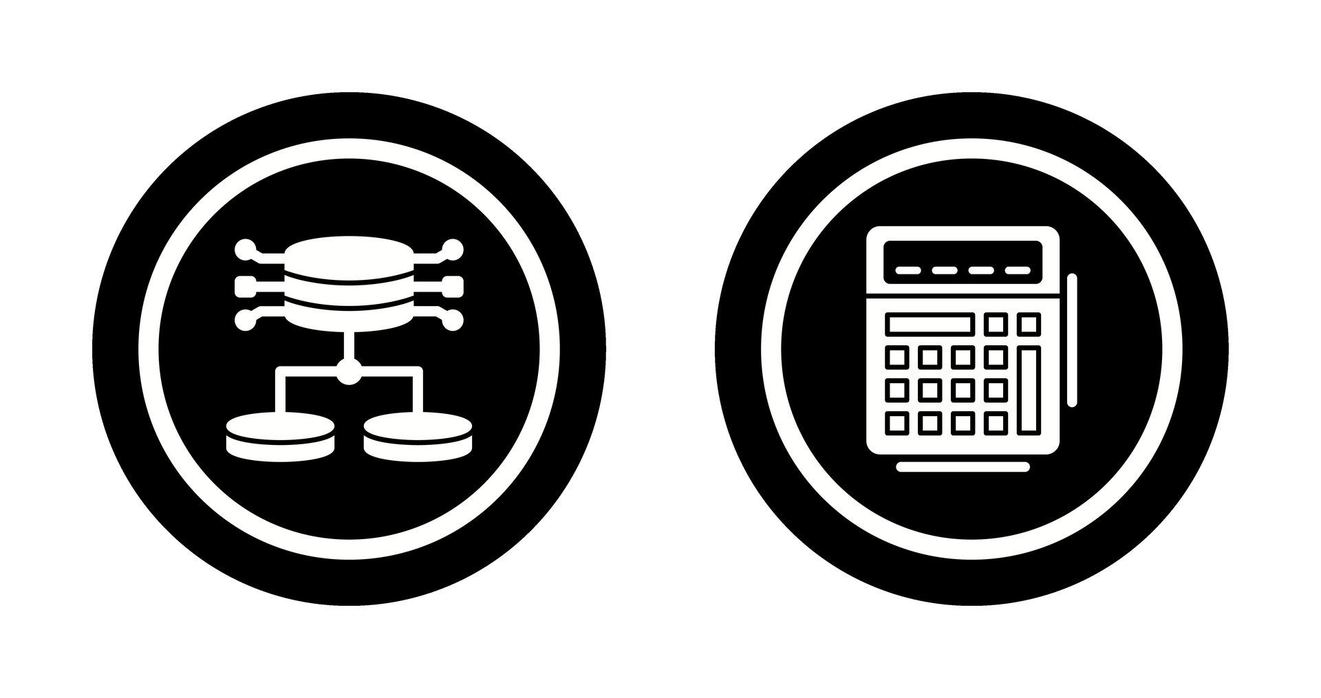 Structured Data and Calculator Icon 32788113 Vector Art at Vecteezy