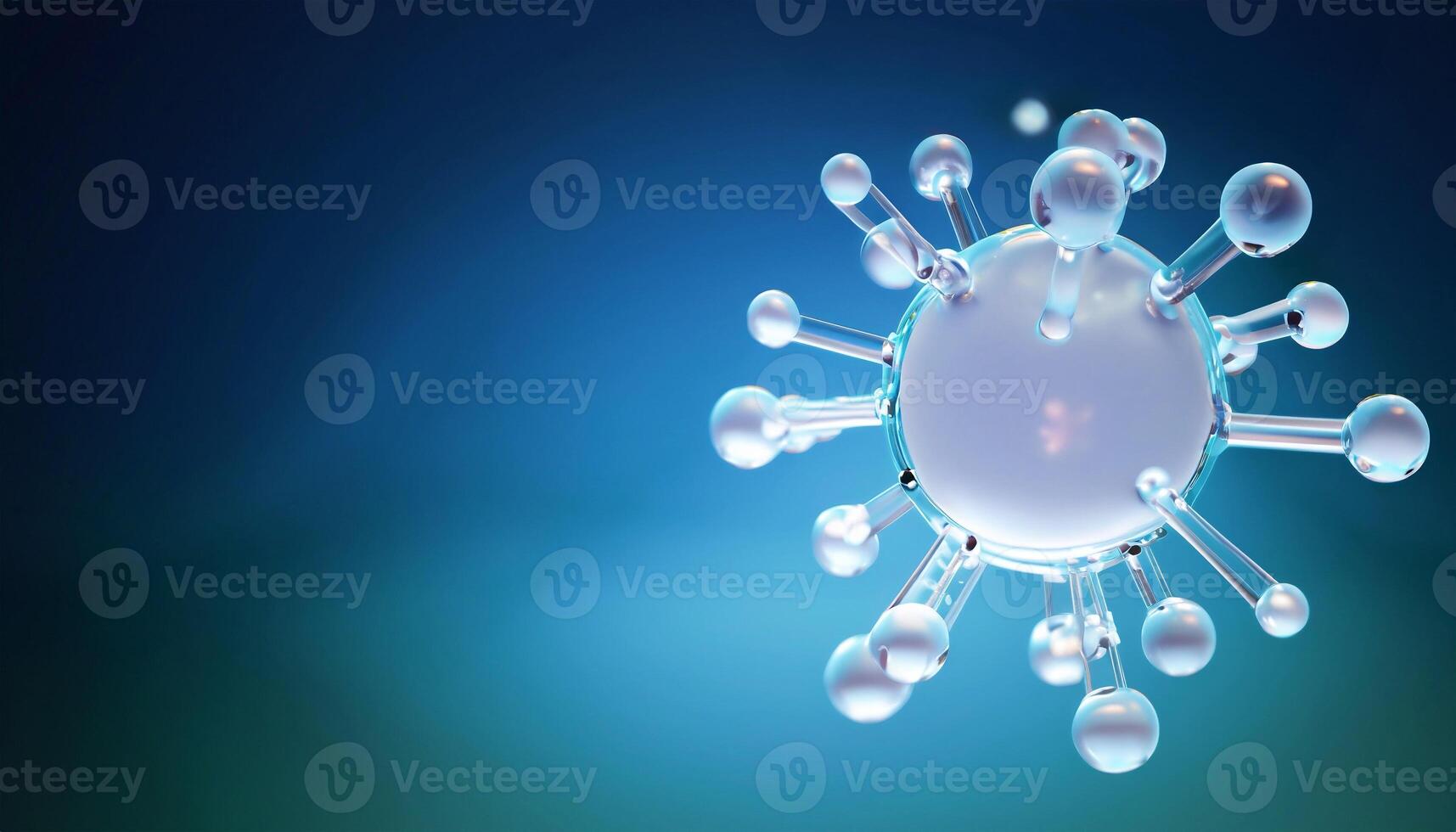 Science Background With Molecula And Atom Model Abstract Molecular Structure Ai Generative