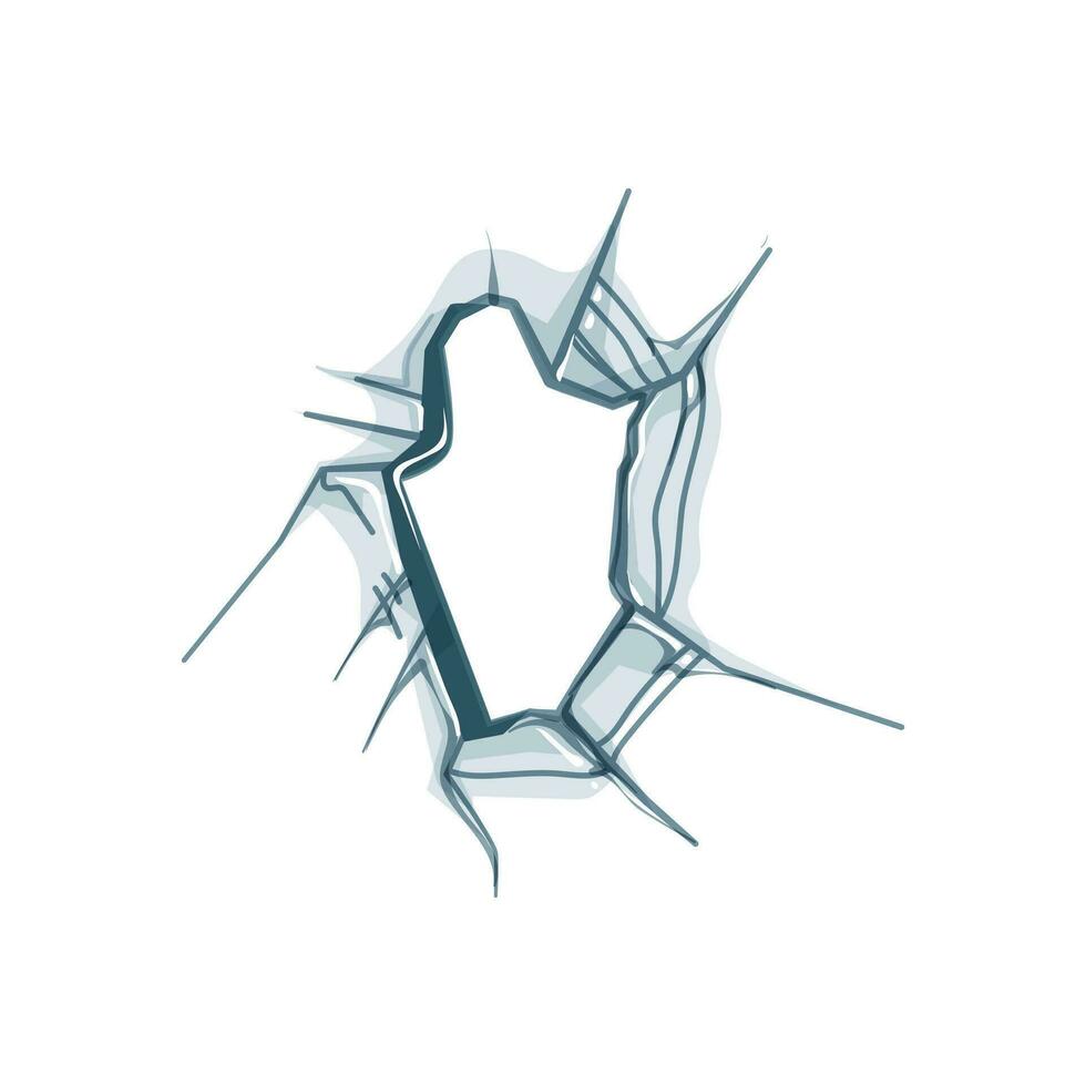 Window Broken Glass Cartoon Vector Illustration 32829593 Vector Art At