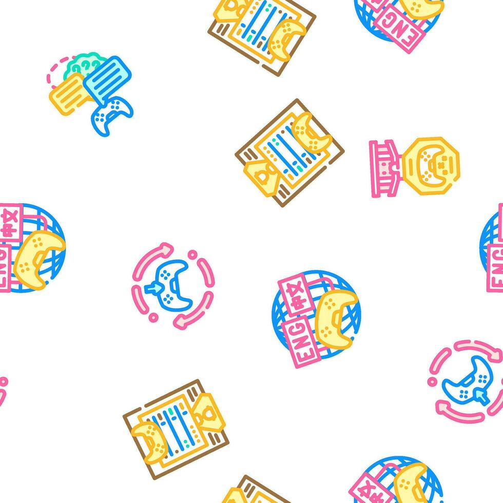 game development software seamless pattern vector 32831297 Vector Art ...