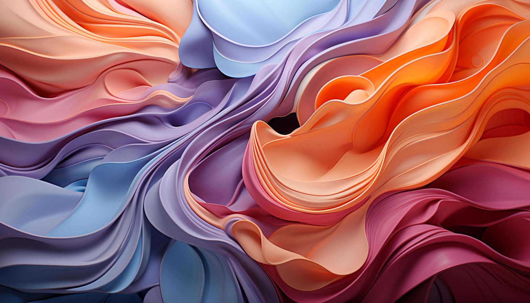 Abstract Backdrop With Multi Colored Wave Pattern A Modern Vibrant Design Generated By Ai