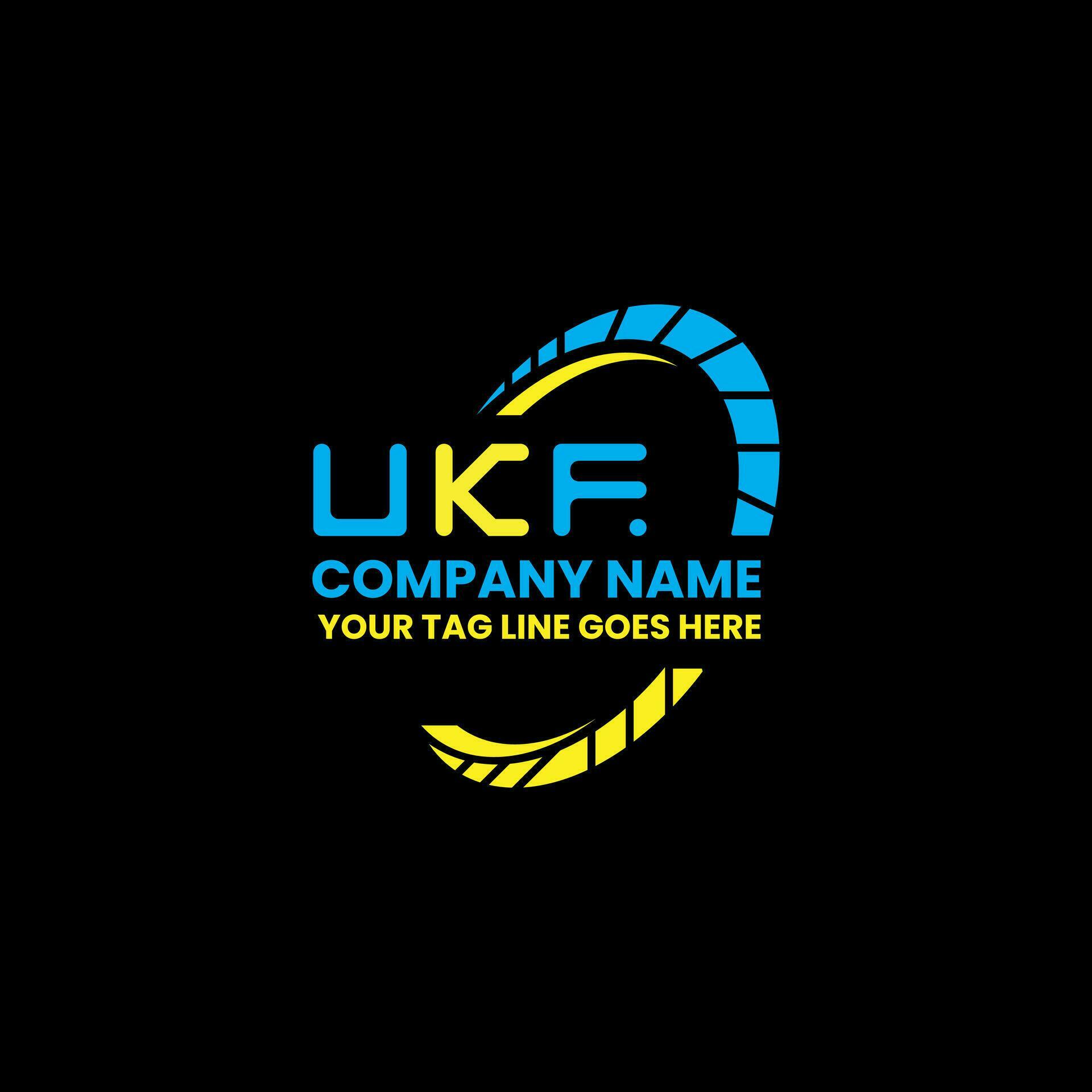 UKF letter logo vector design, UKF simple and modern logo. UKF luxurious alphabet design ...