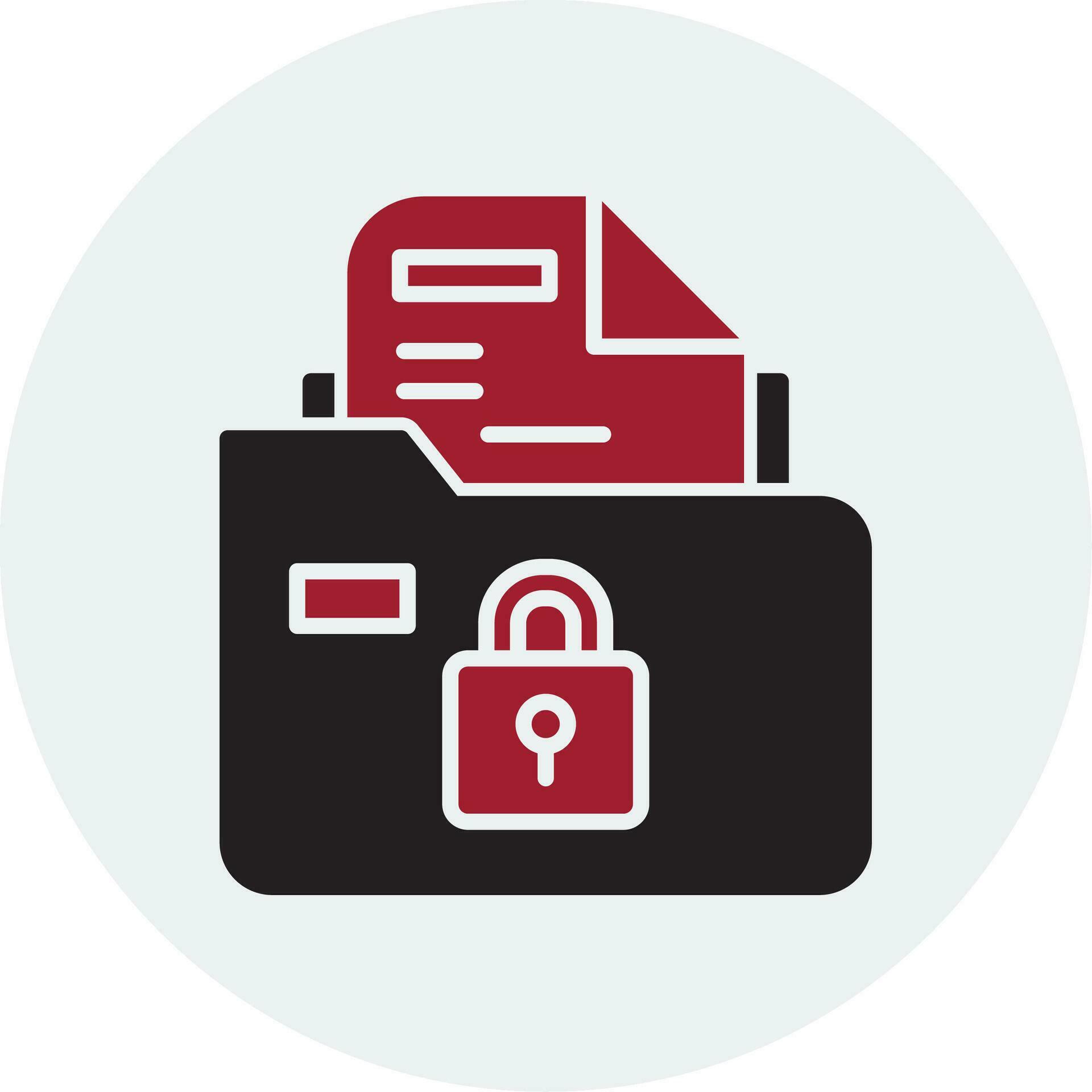 Secure Folder Vector Icon 32850296 Vector Art at Vecteezy