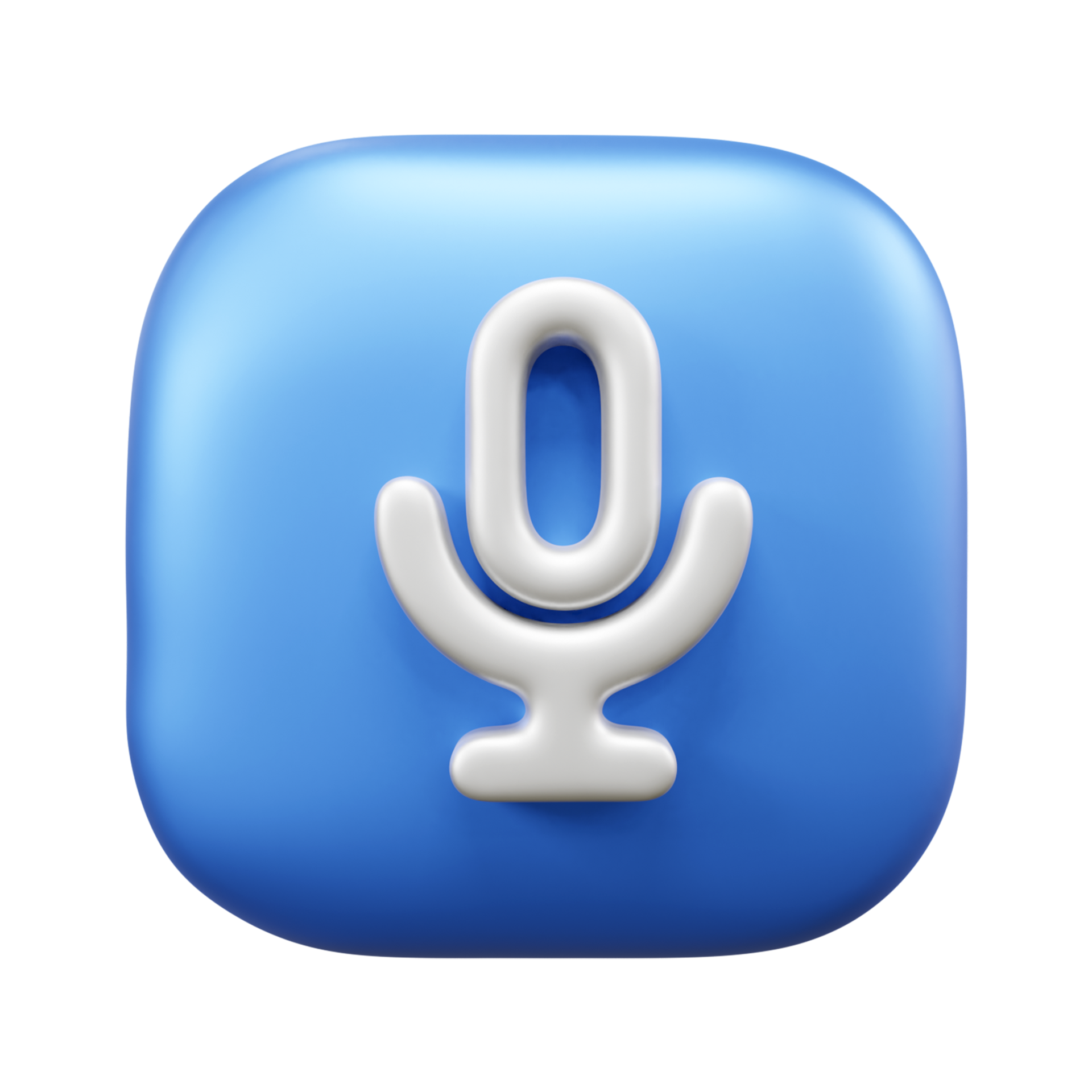 Voice 3d illustration icon or microphone 3d icon illustration or voice ...