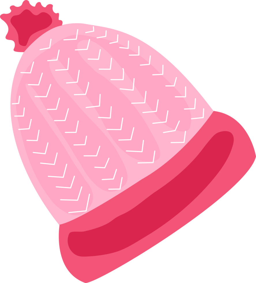 Pink Knitted Beanie 32853444 Png