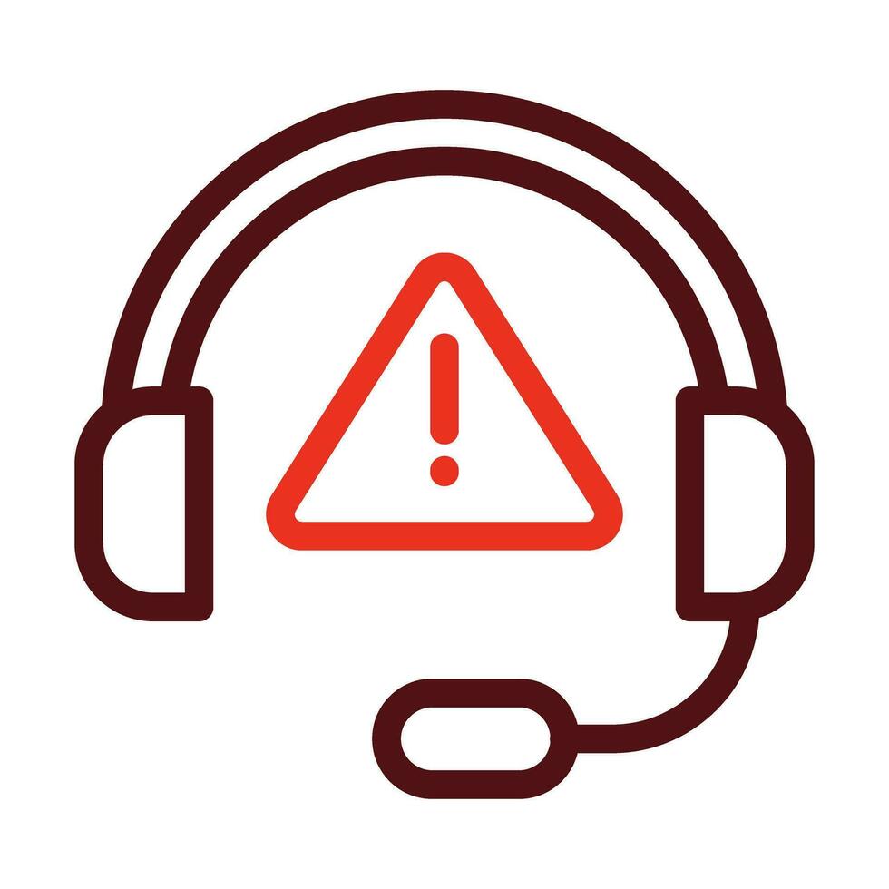 Trouble Vector Thick Line Two Color Icons For Personal And Commercial ...