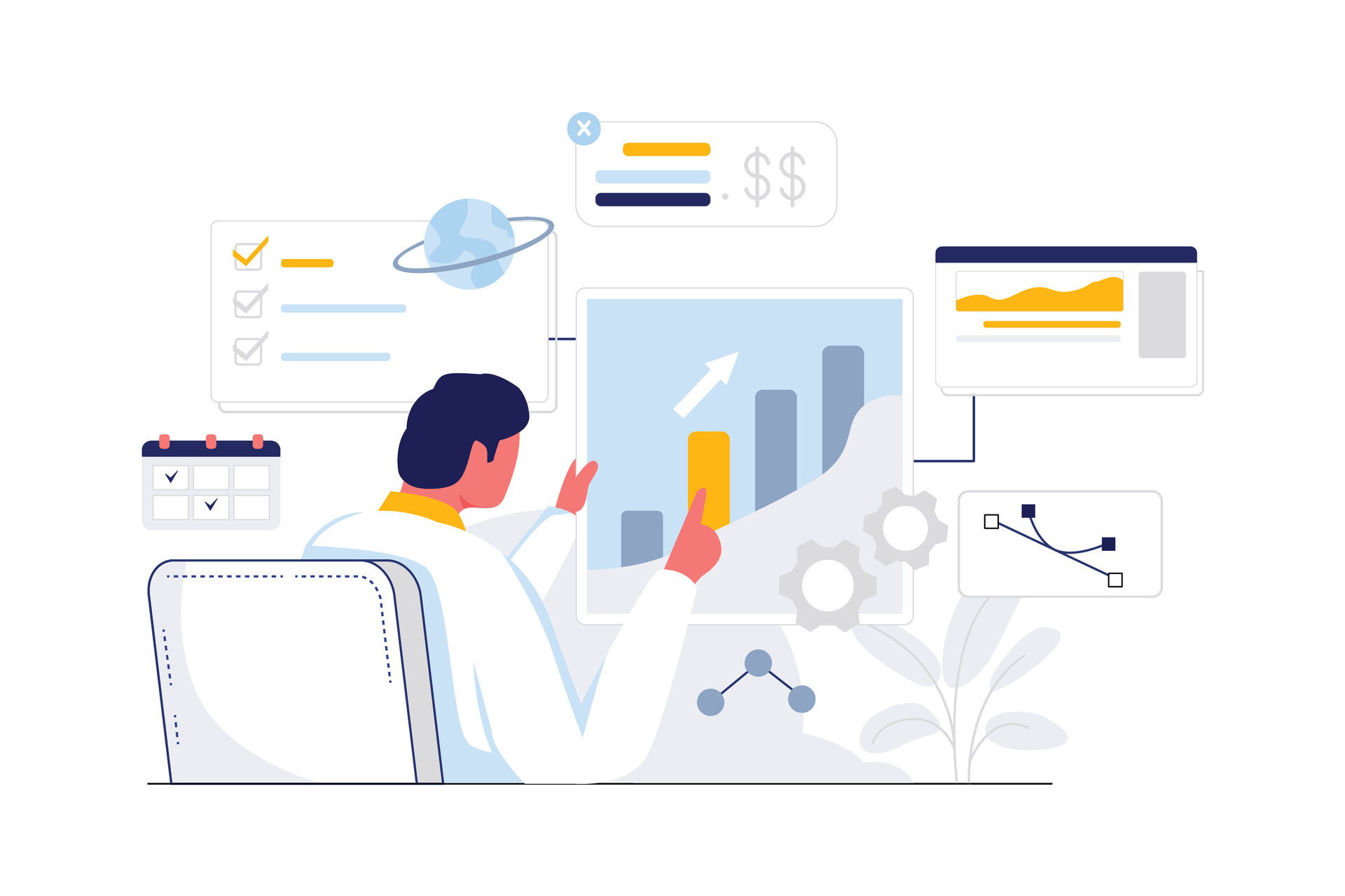 Value Analyst - Flat Vector 32856491 Vector Art at Vecteezy