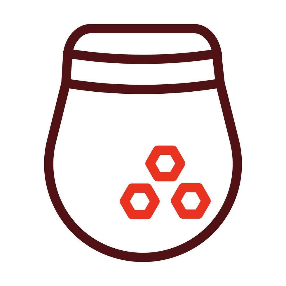 Honey Jar Vector Thick Line Two Color Icons For Personal And Commercial ...