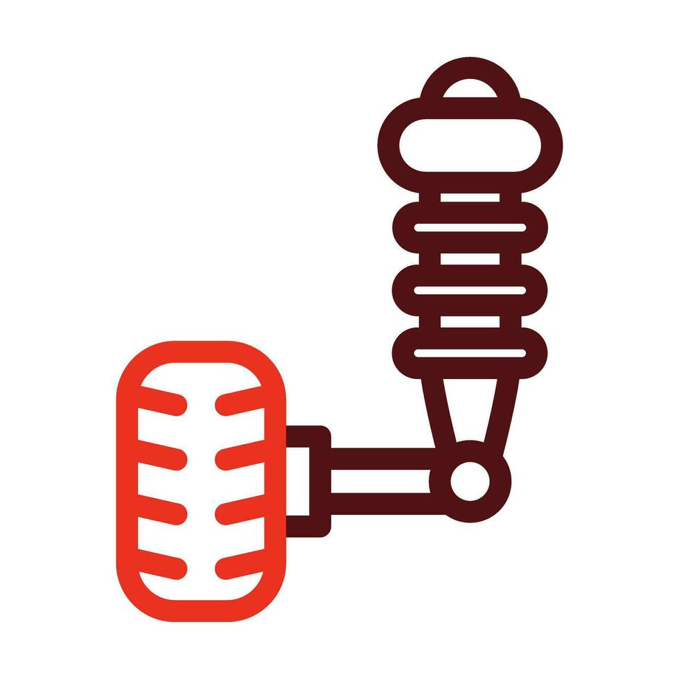 Suspension Vector Thick Line Two Color Icons For Personal And ...