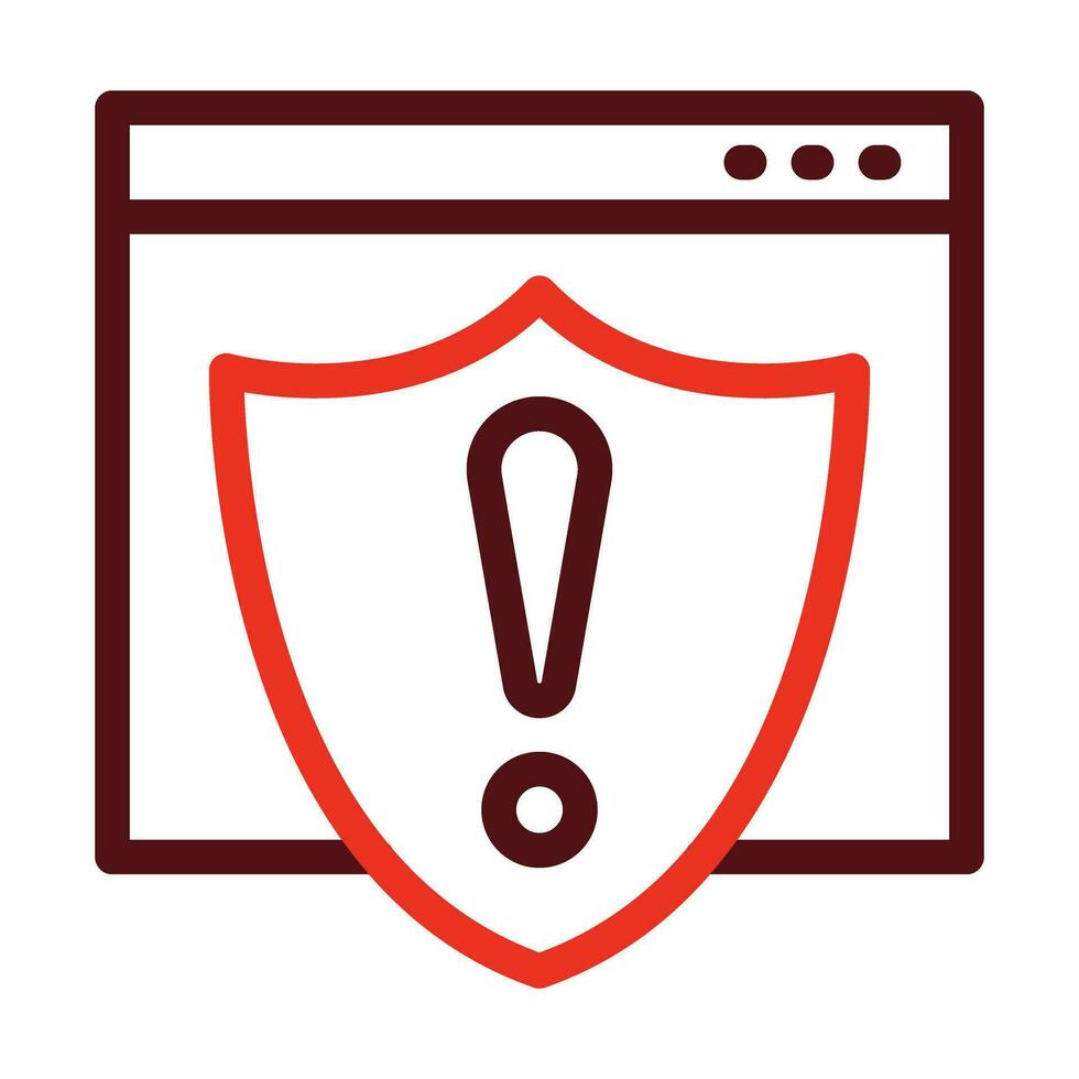 Error Vector Thick Line Two Color Icons For Personal And Commercial Use ...