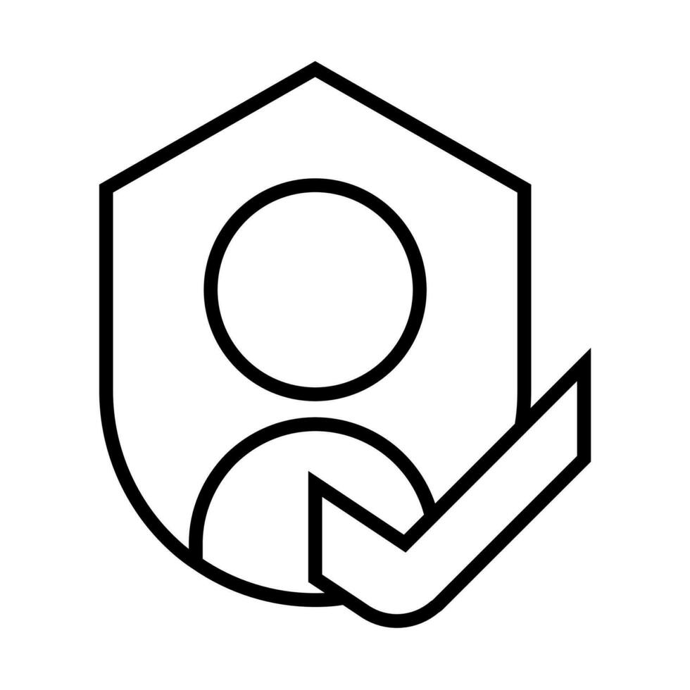 user authentication icon in line 32858136 Vector Art at Vecteezy