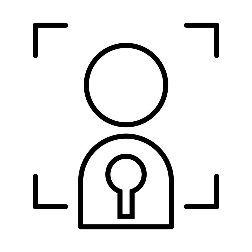 user authentication icon, sign, symbol in line 32858140 Vector Art at ...
