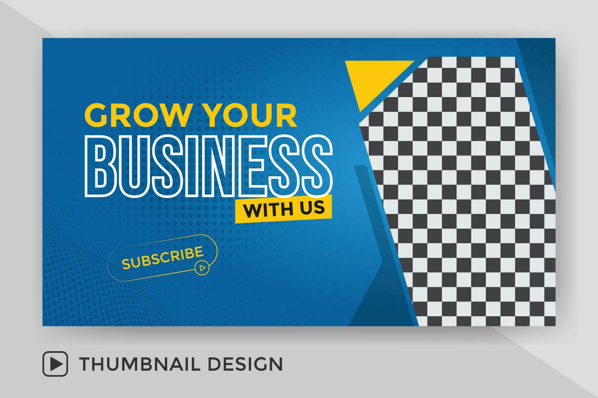 Attractive live stream and video thumbnail template design for business agency 32863780 Vector ...