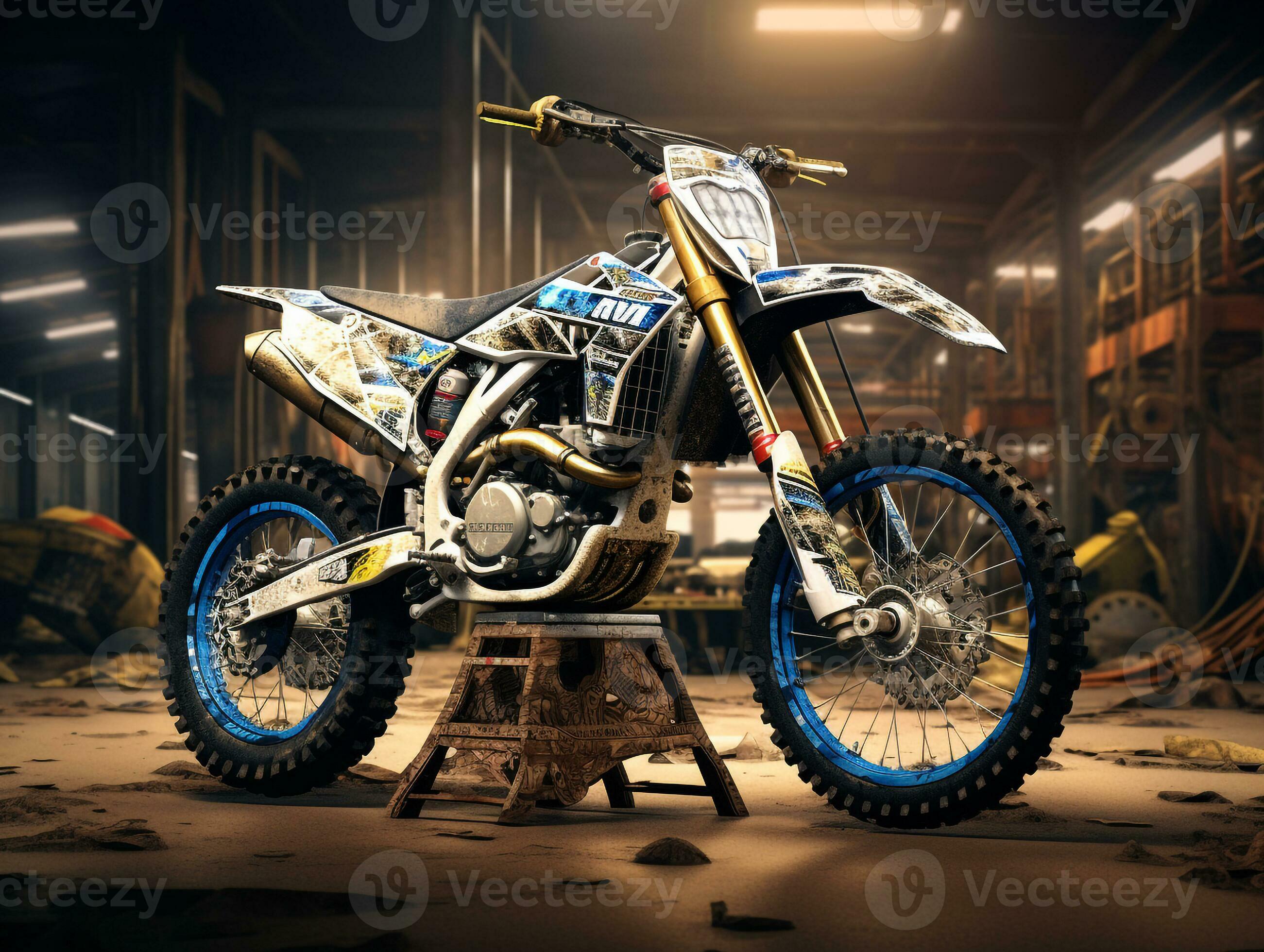 Dirt Bike exhibition. Generative AI 32869585 Stock Photo at Vecteezy