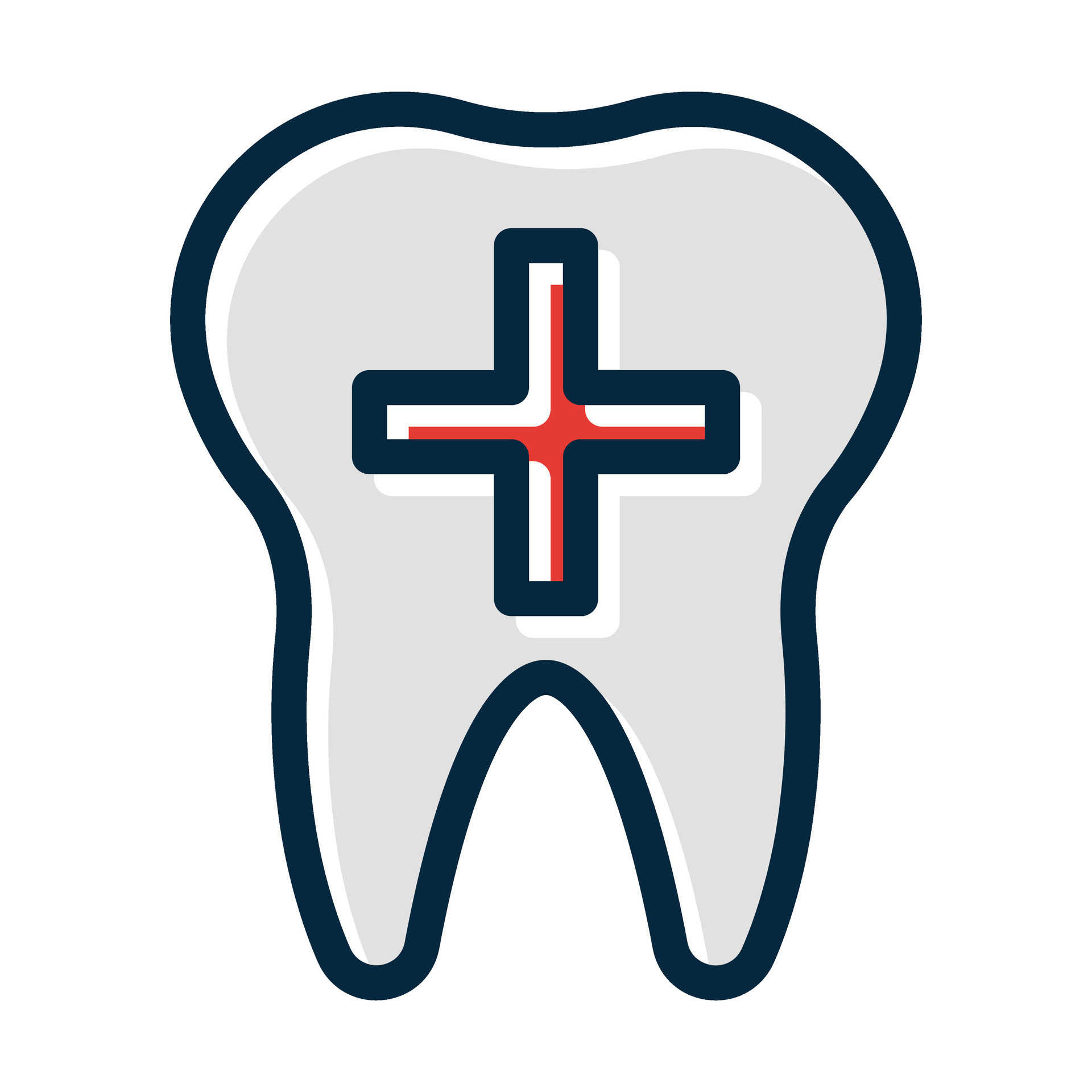 Oral Health Vector Thick Line Filled Dark Colors Icons For Personal And ...