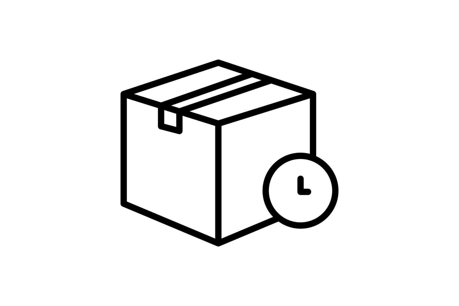 Scheduled delivery. Icon related to Delivery. Suitable for web site design, app, user interfaces ...
