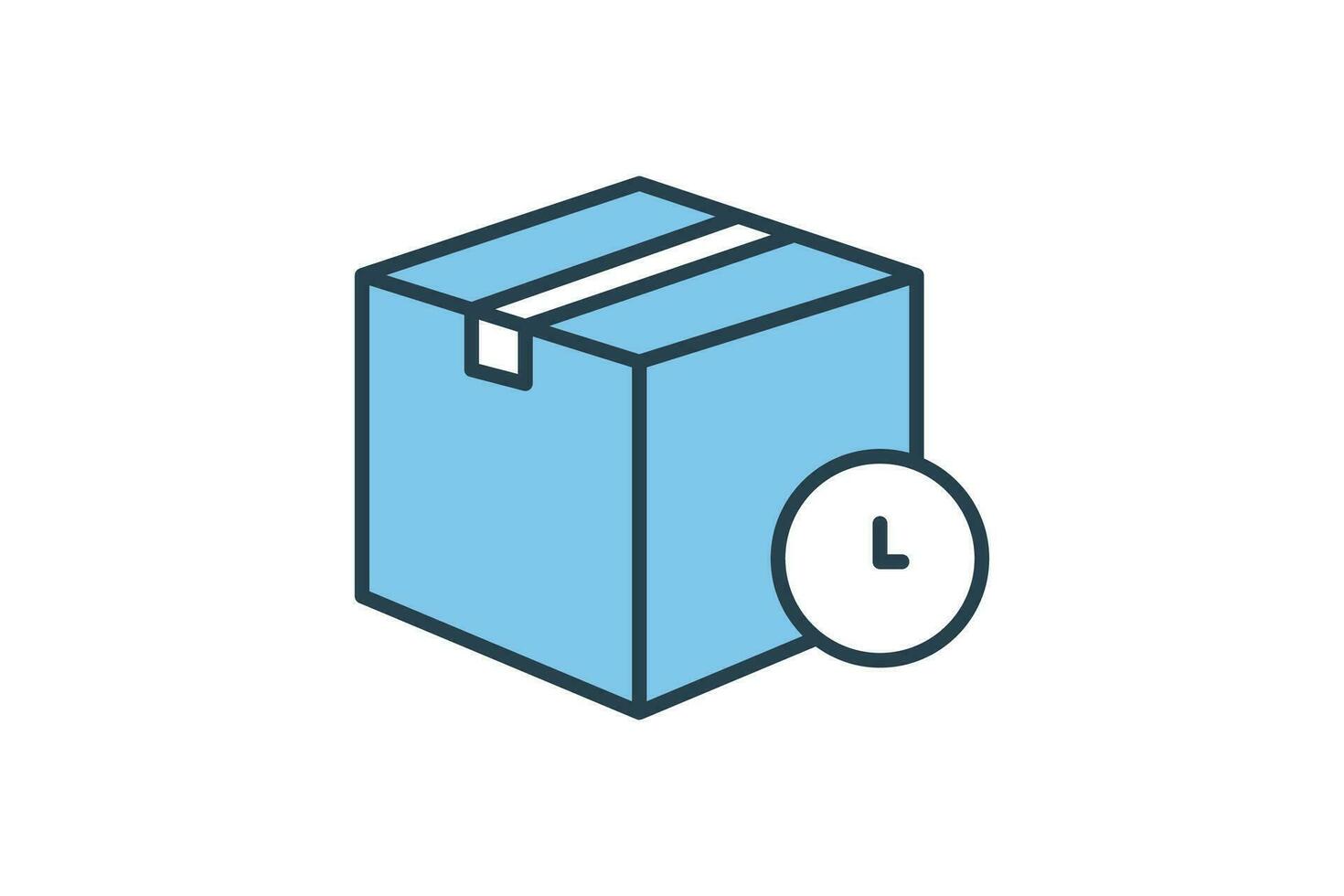 Scheduled delivery. Icon related to Delivery. Suitable for web site design, app, user interfaces ...
