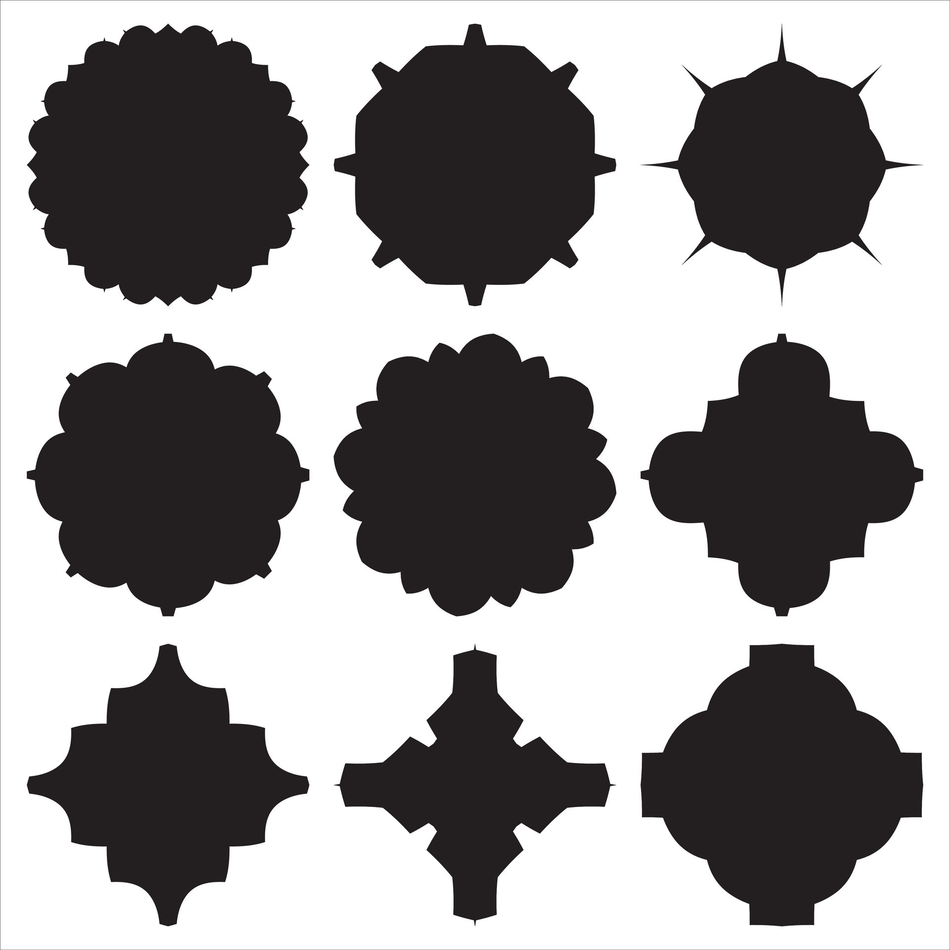 Black set different shapes vintage frames vector image 32877022 Vector ... Black set different shapes vintage frames vector image 32877022 Vector ...
