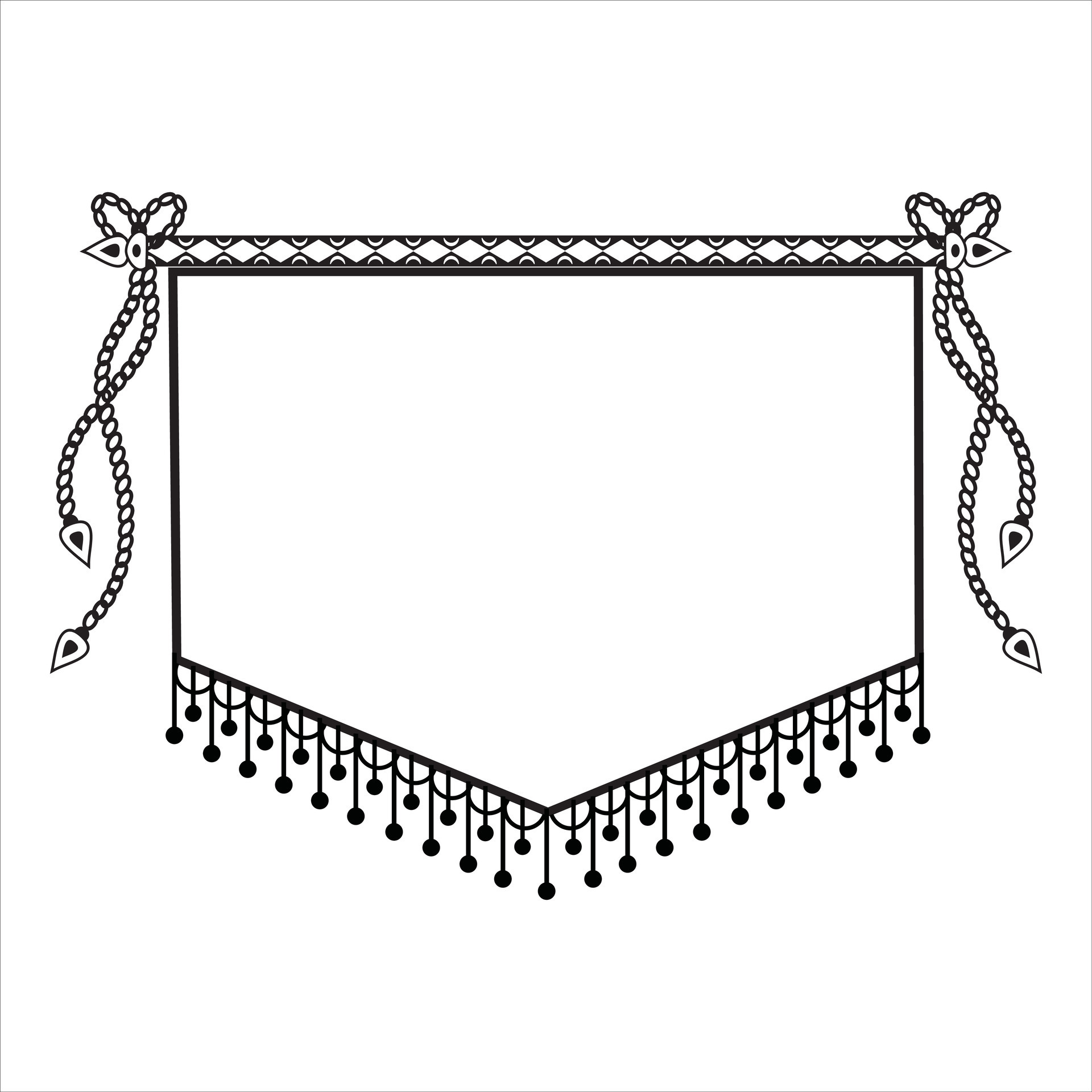 Indian wedding clipart box design. vector illustration black and white ... Indian wedding clipart box design. vector illustration black and white ...