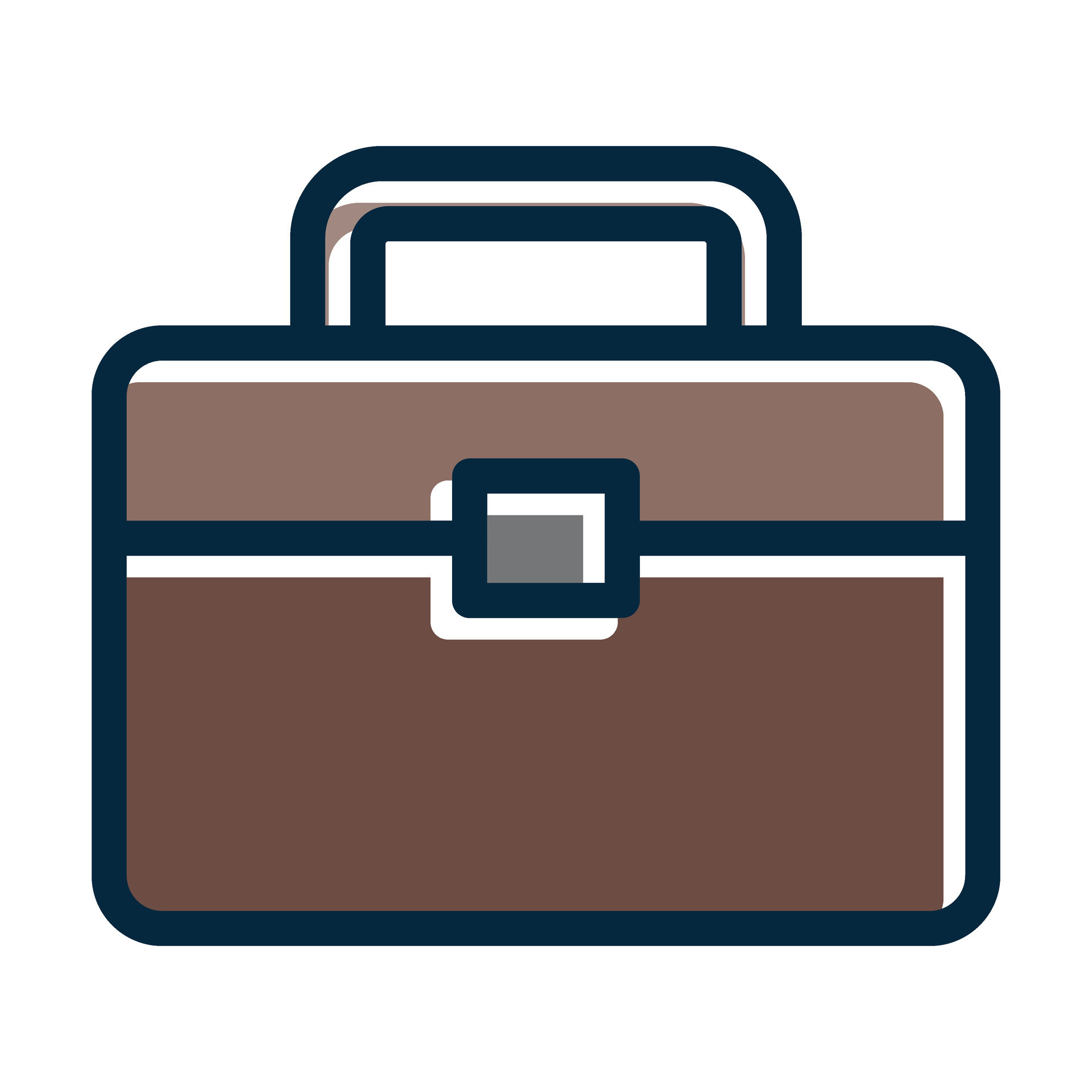 Breifcase Vector Thick Line Filled Dark Colors Icons For Personal And ...