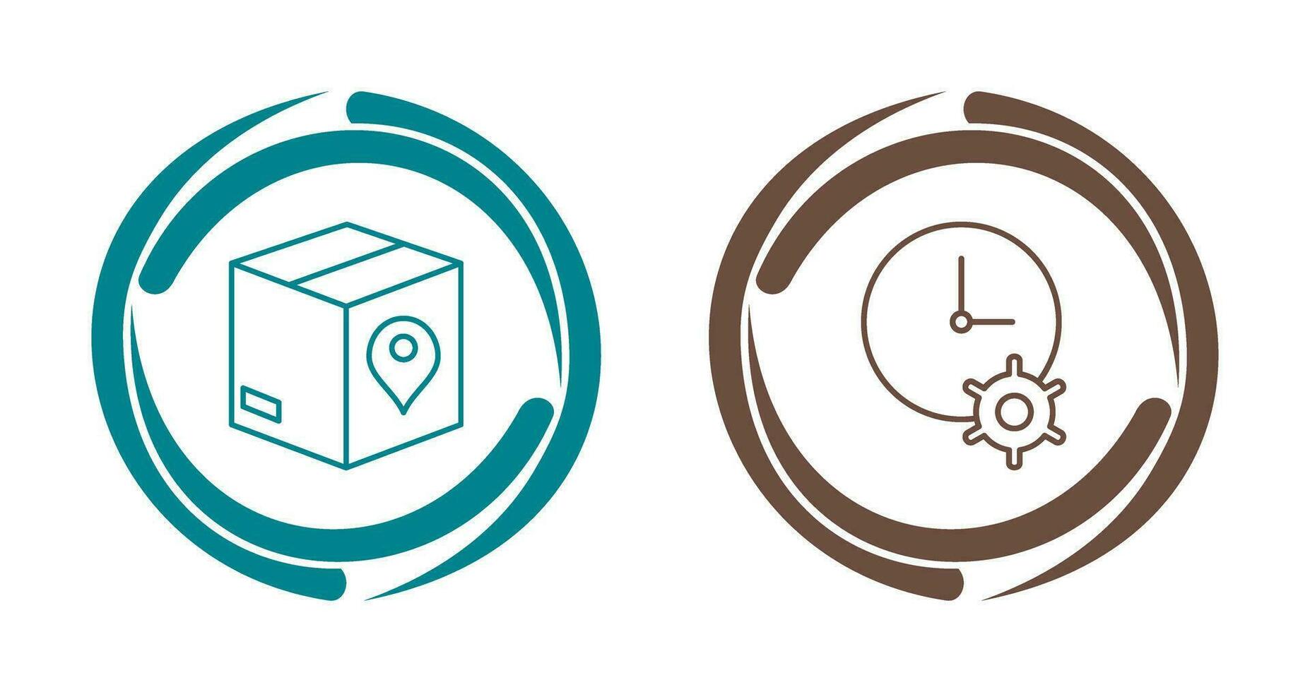 Tracking Services and Time Optimization Icon 32878253 Vector Art at ...