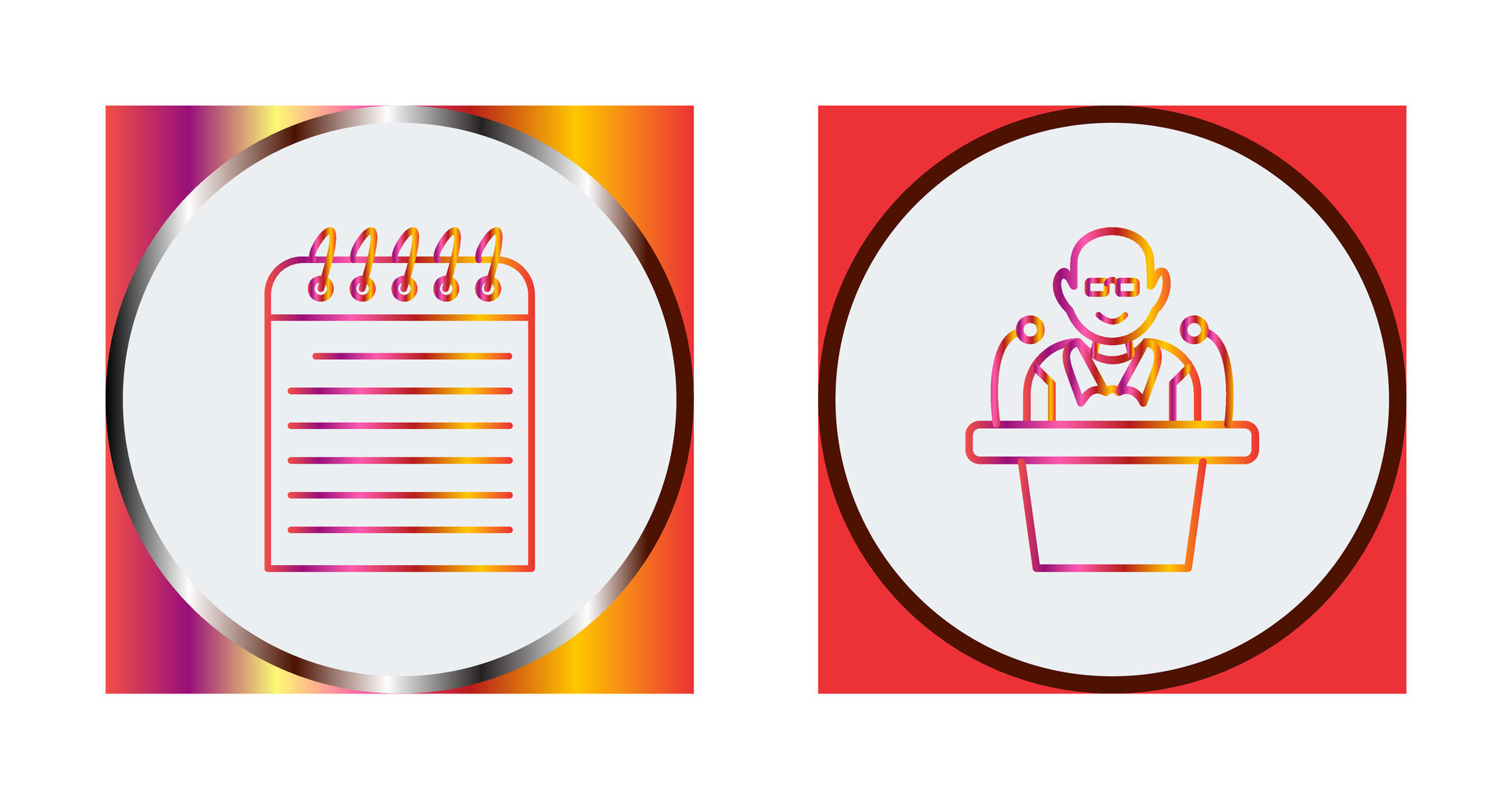 Note and Lecture Icon 32878408 Vector Art at Vecteezy