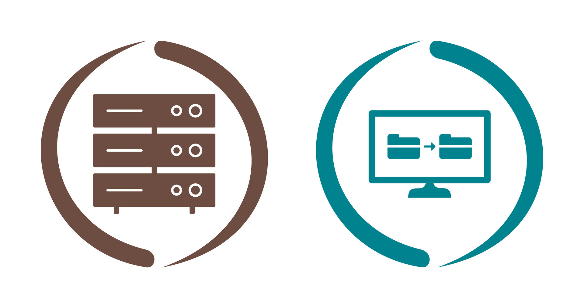 server network and File sharing Icon 32881000 Vector Art at Vecteezy