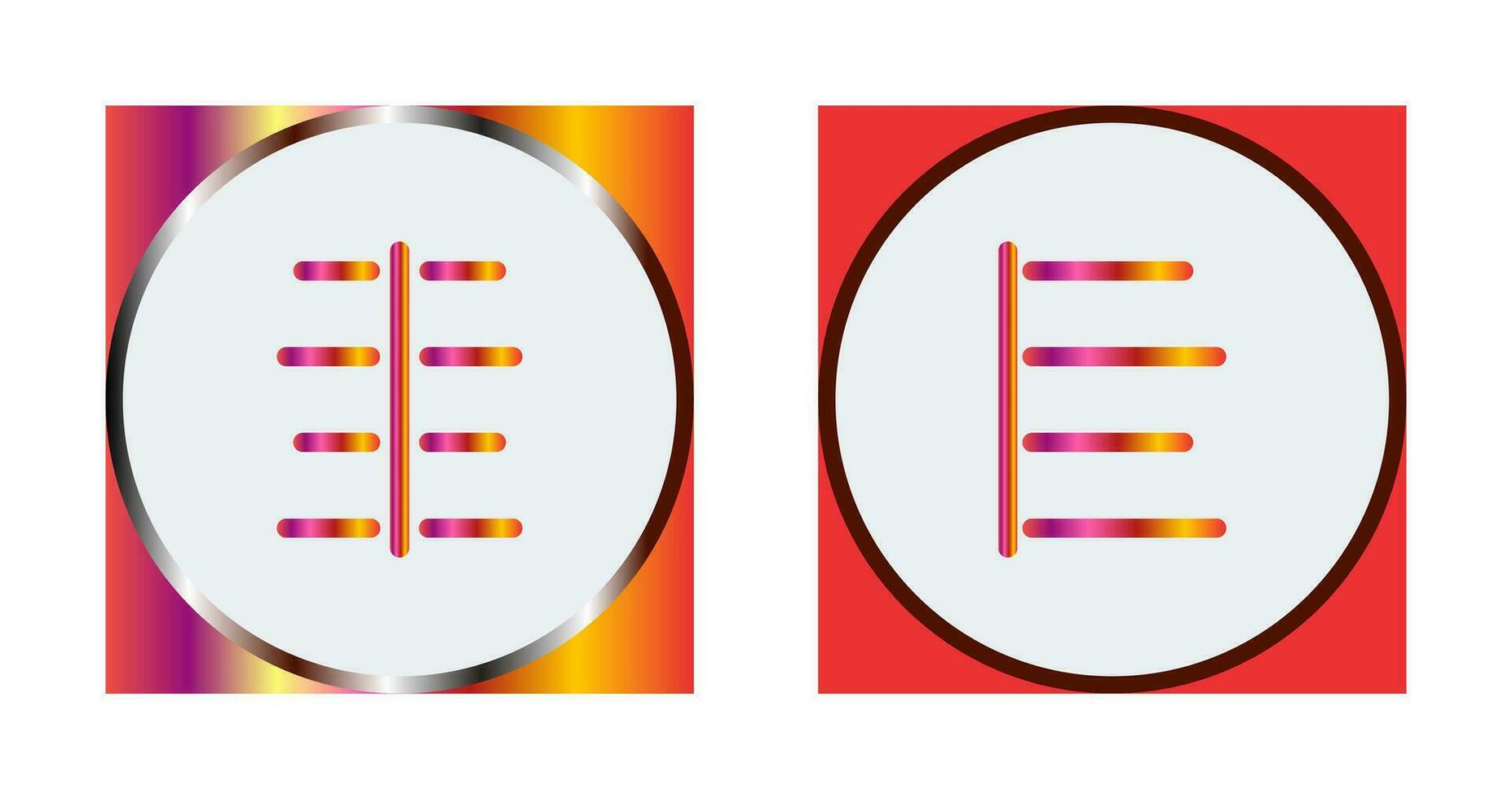 Center Align And Left Align Icon 32881278 Vector Art At Vecteezy