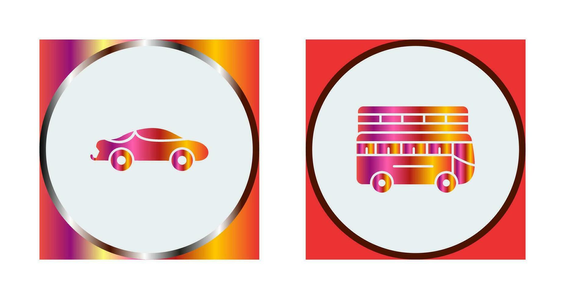 Sports Car and Double Icon 32882662 Vector Art at Vecteezy