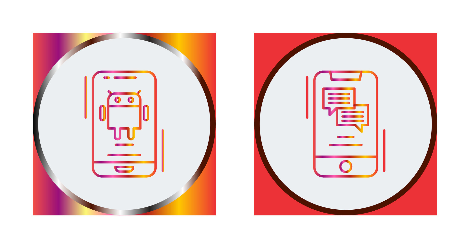 Android and Text Icon 32882732 Vector Art at Vecteezy