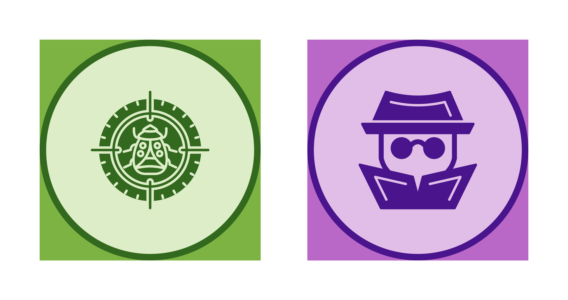 Bug Target And Hacker Icon 32884252 Vector Art At Vecteezy