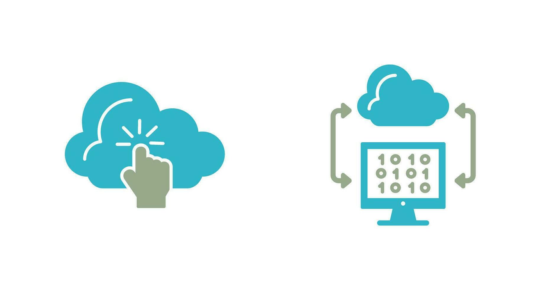 Cloud Computing and Cloud Coding Icon 32886765 Vector Art at Vecteezy