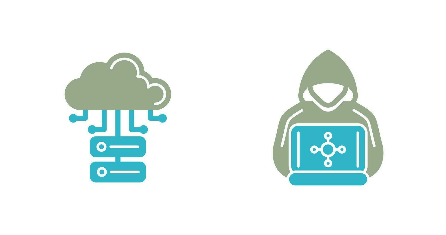 Cloud Database and Hacker Icon 32887380 Vector Art at Vecteezy