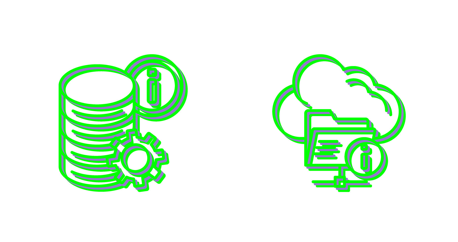 data and folder Icon 32891269 Vector Art at Vecteezy