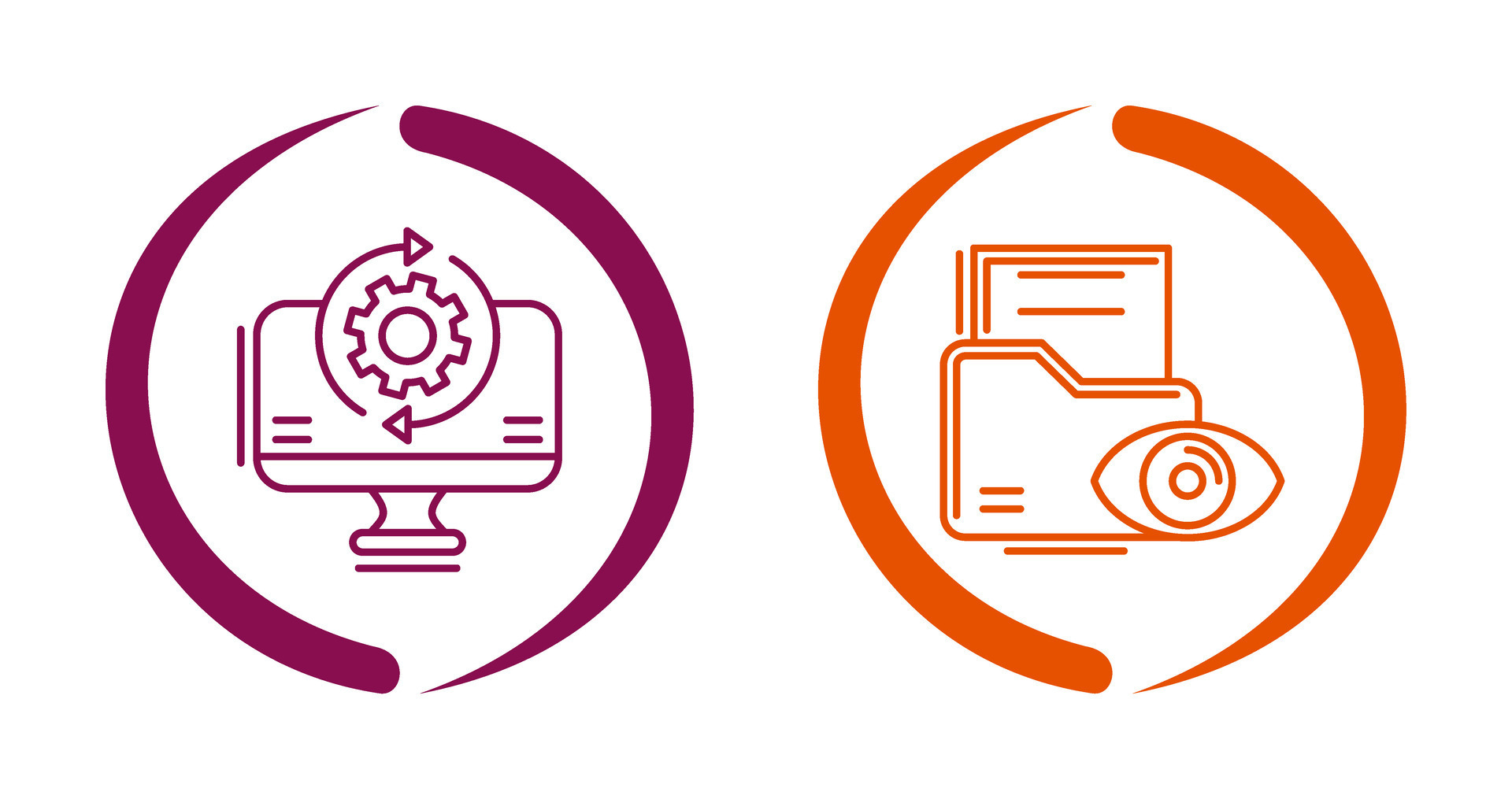 Synchronization And Data Visualization Icon 32900017 Vector Art At Vecteezy