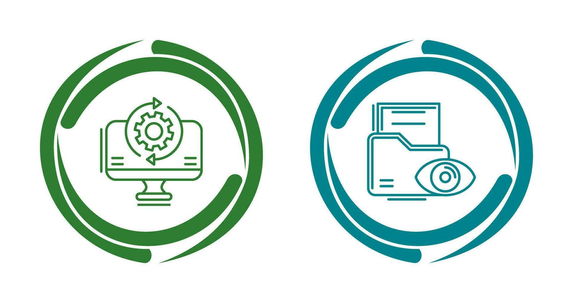 Synchronization And Data Visualization Icon 32900882 Vector Art At Vecteezy