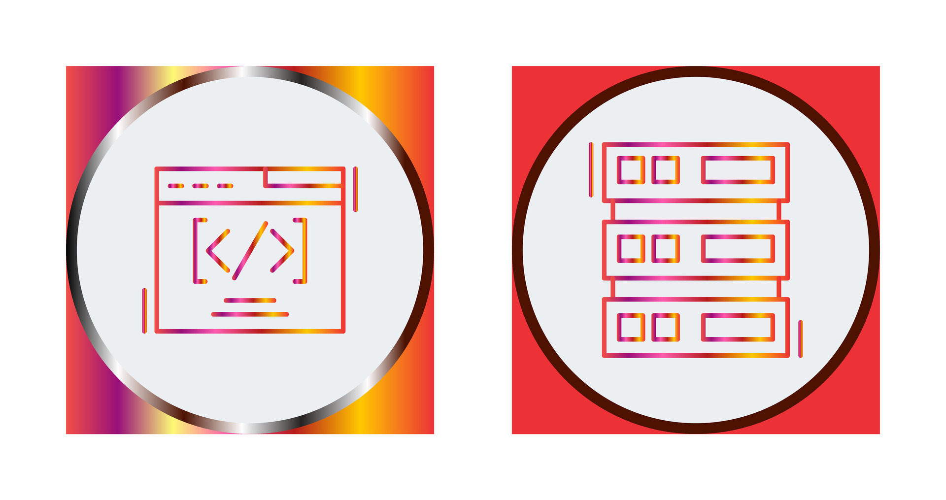 Web Coding ND Server Icon 32901710 Vector Art at Vecteezy