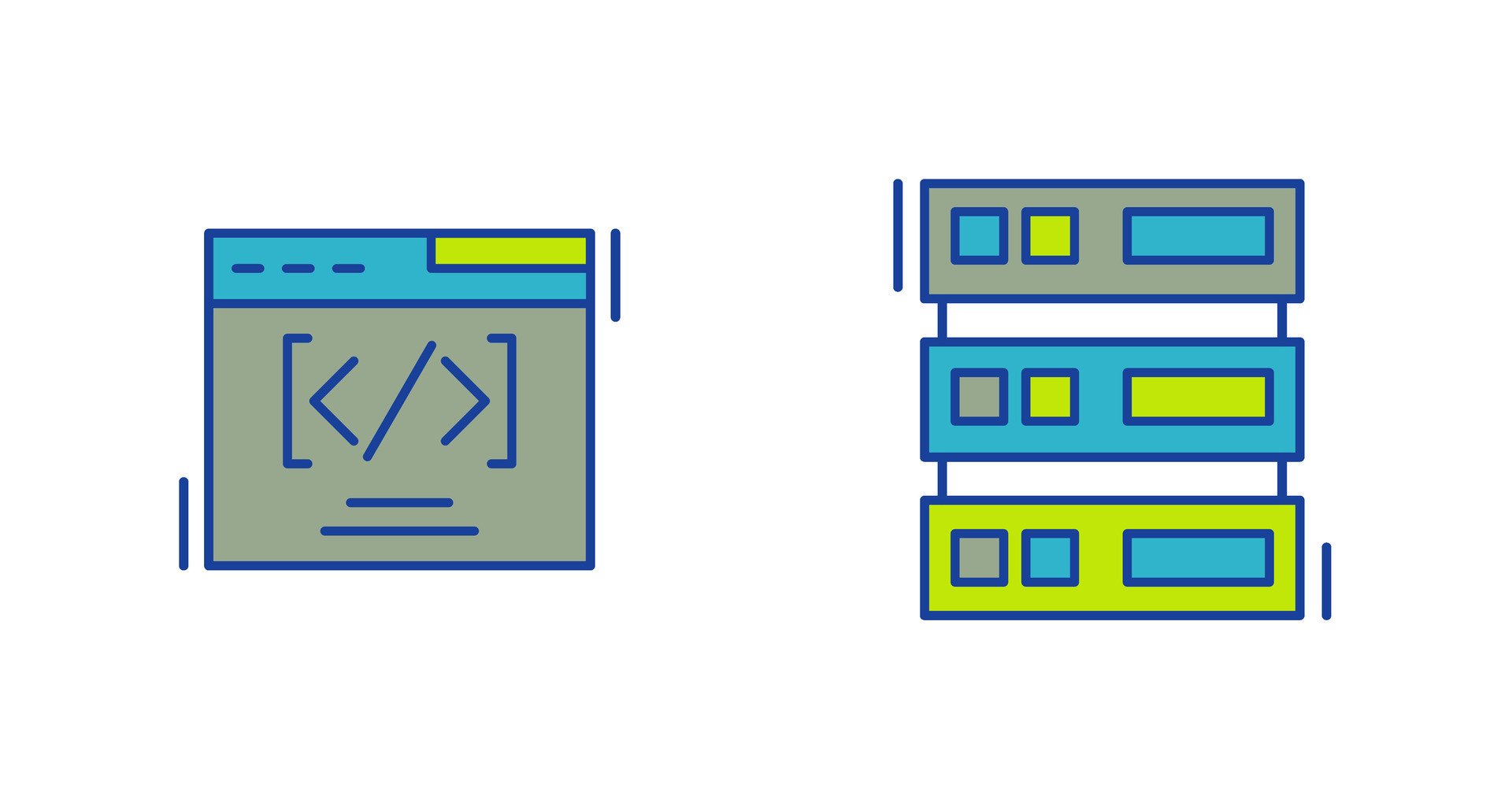 Web Coding ND Server Icon 32902648 Vector Art at Vecteezy