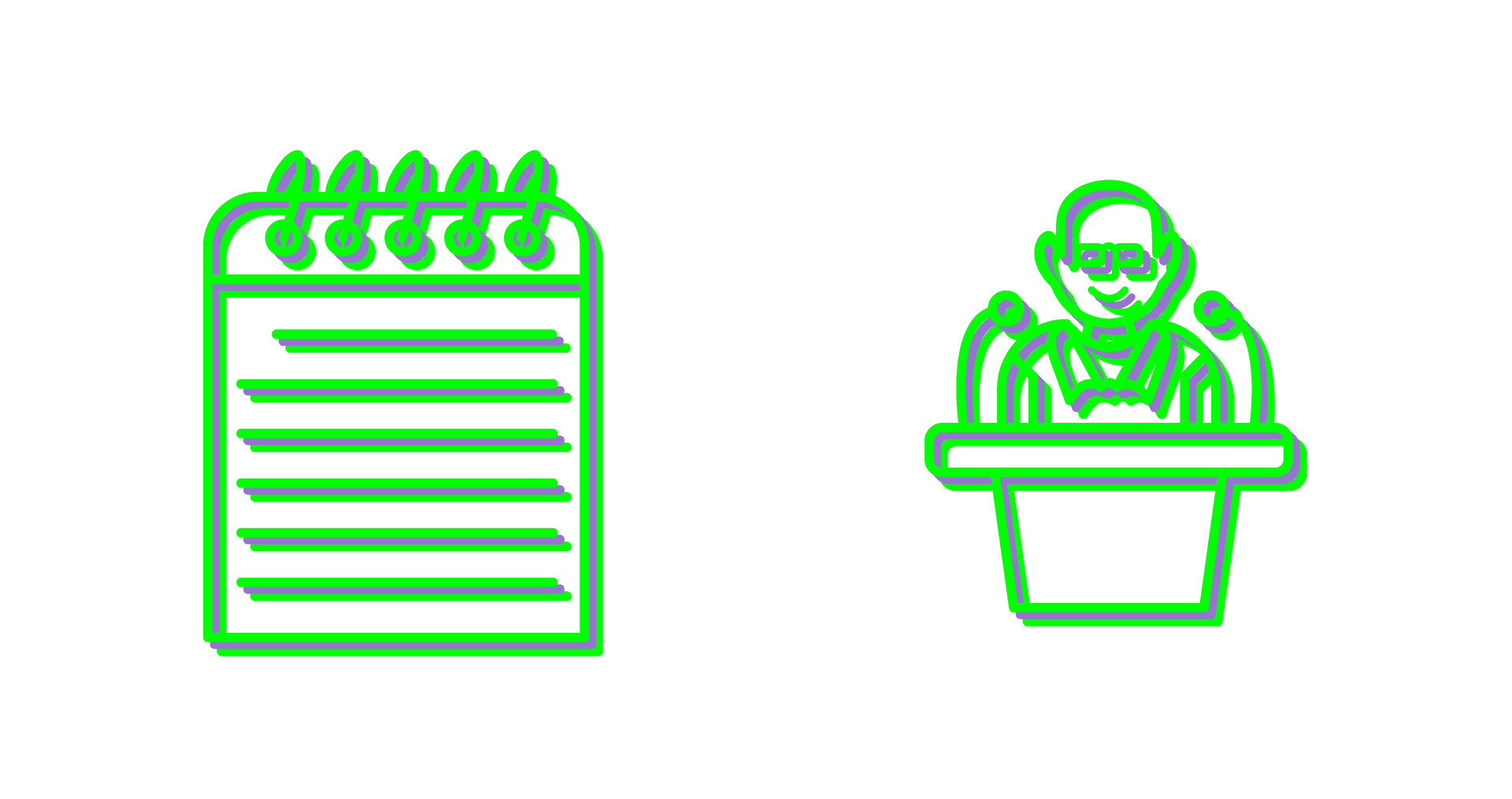 Note and Lecture Icon 32903293 Vector Art at Vecteezy