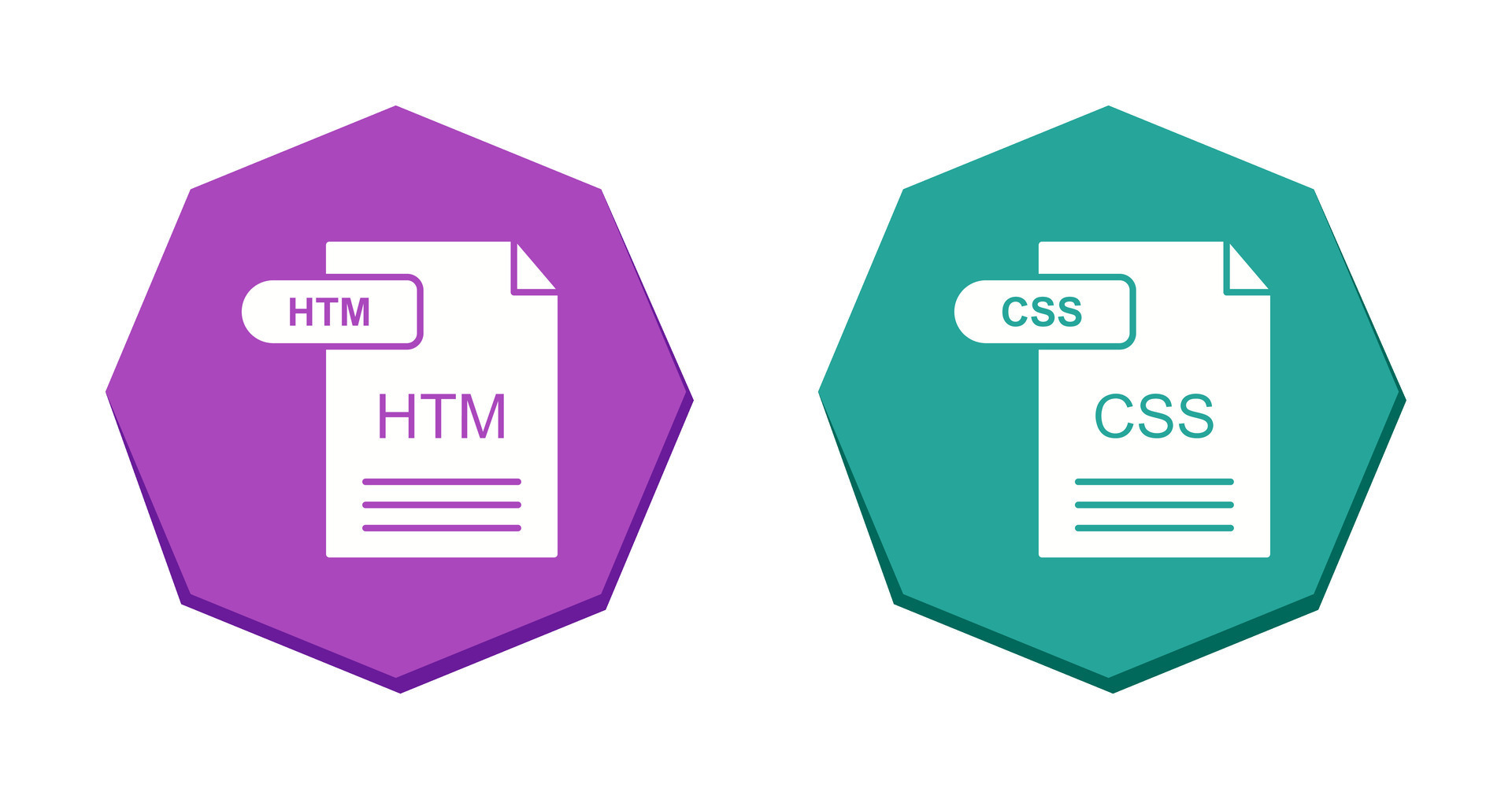 HTM and CSS Icon 32904306 Vector Art at Vecteezy