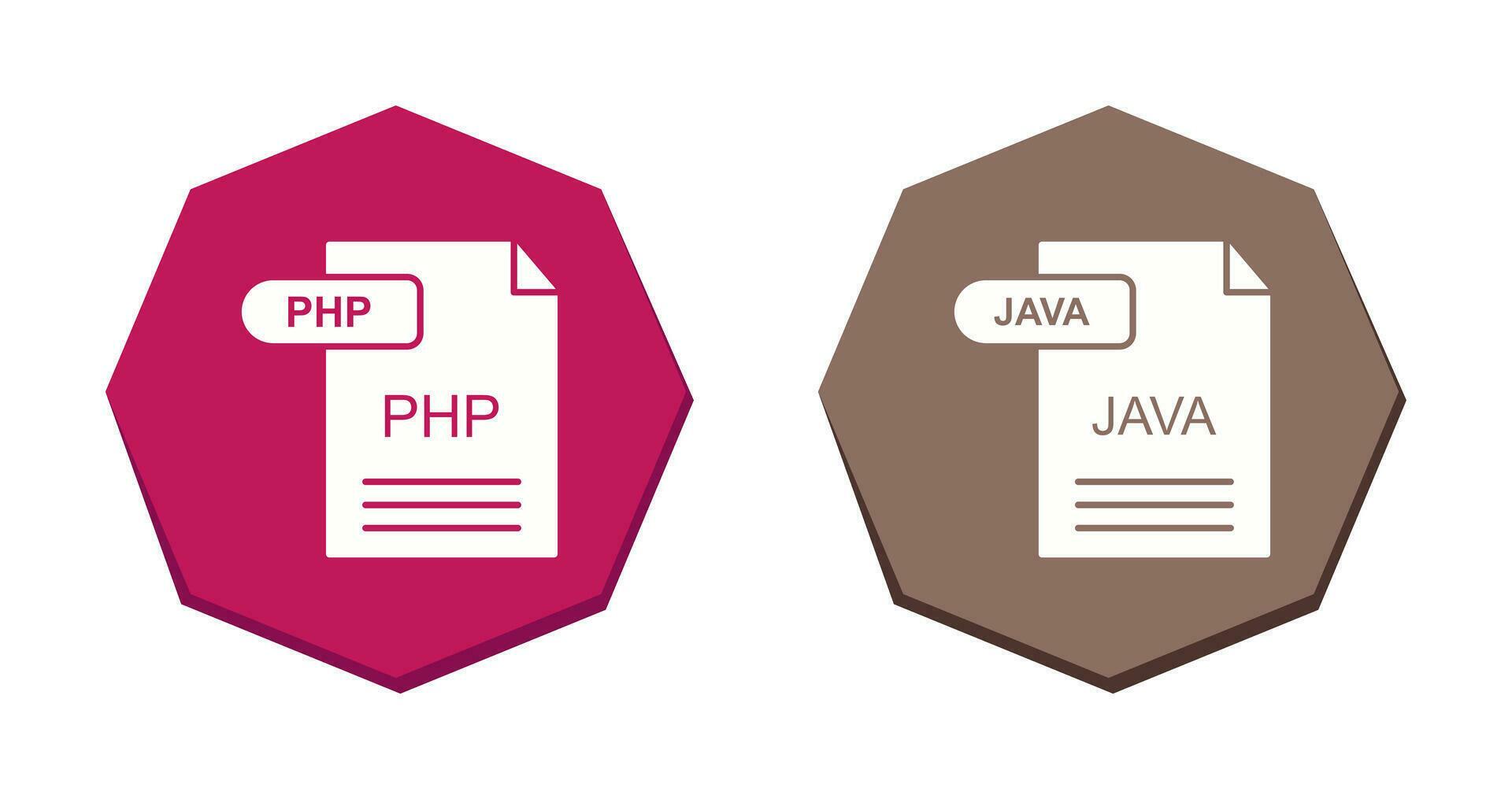 PHP and Java Icon 32904314 Vector Art at Vecteezy
