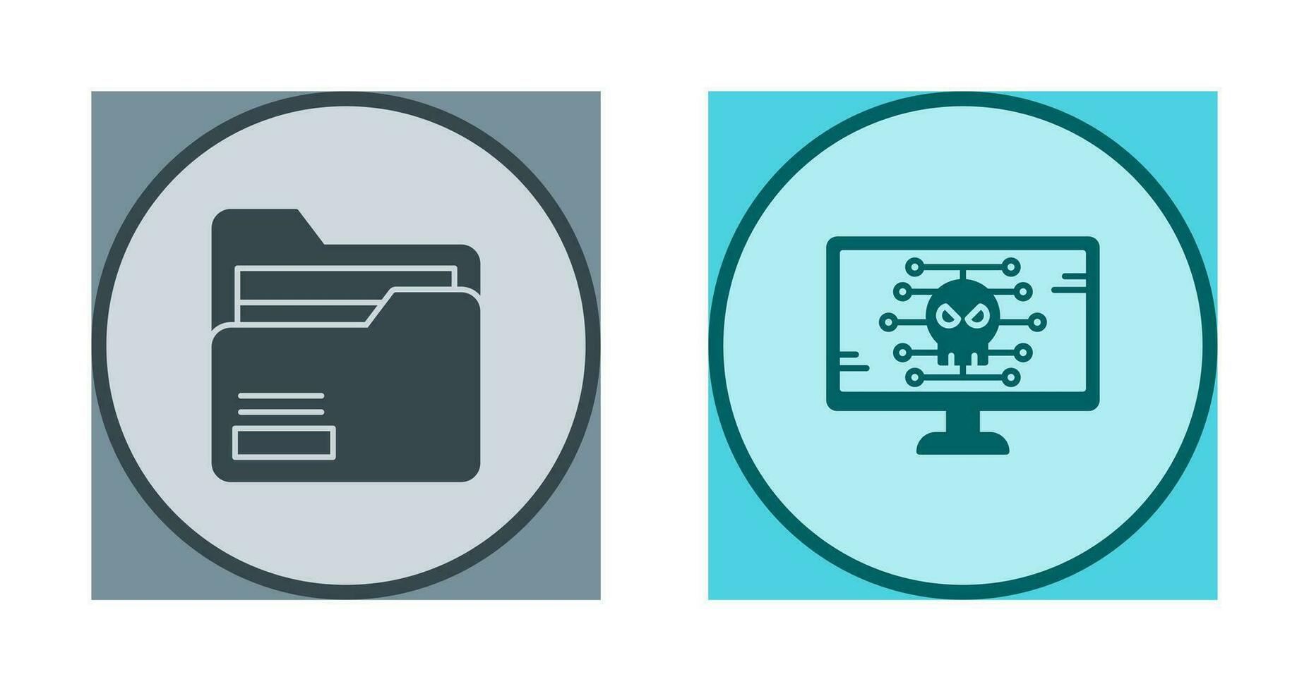 Folder and Malware Icon 32905708 Vector Art at Vecteezy