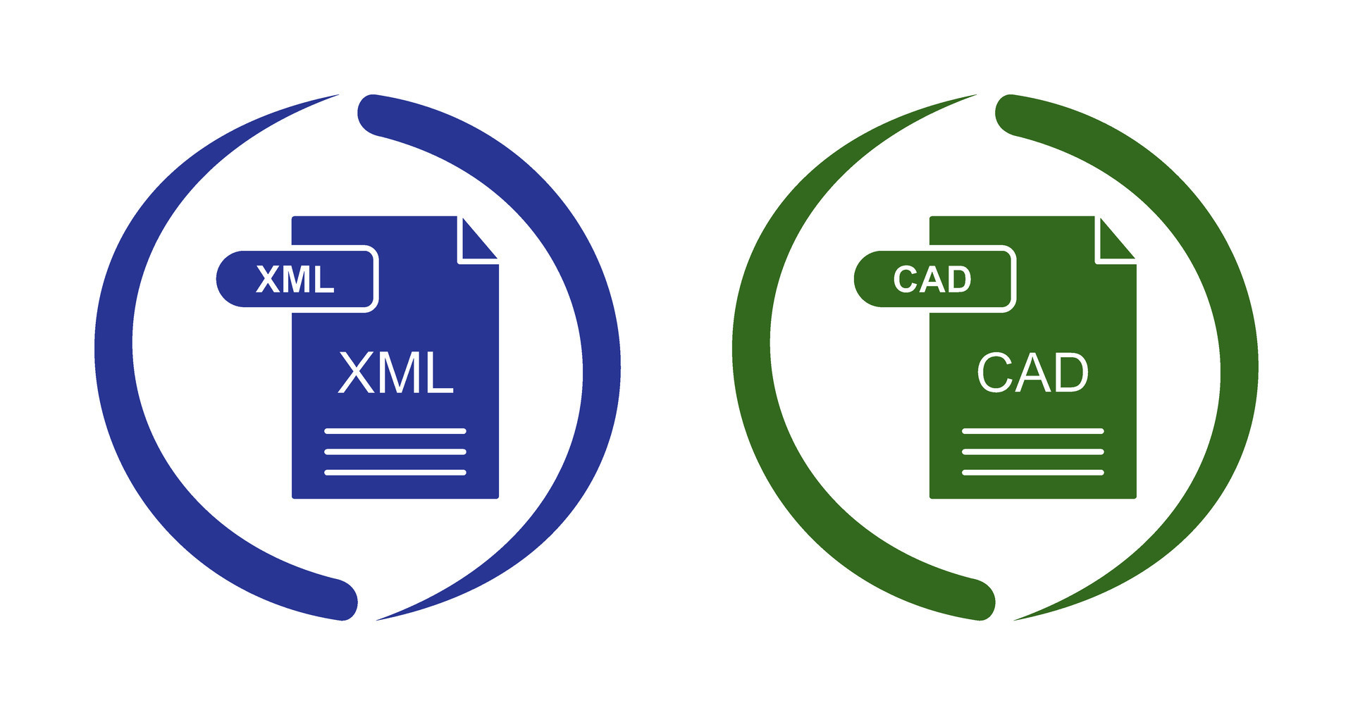 XML and CAD Icon 32908542 Vector Art at Vecteezy