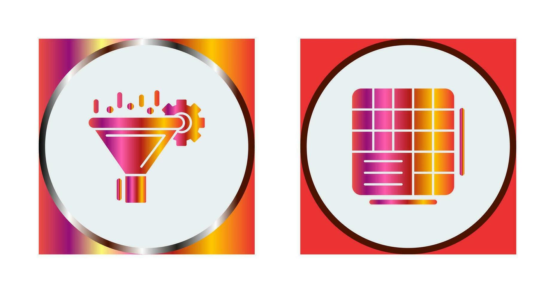 Filtering and Table Data Icon 32910974 Vector Art at Vecteezy