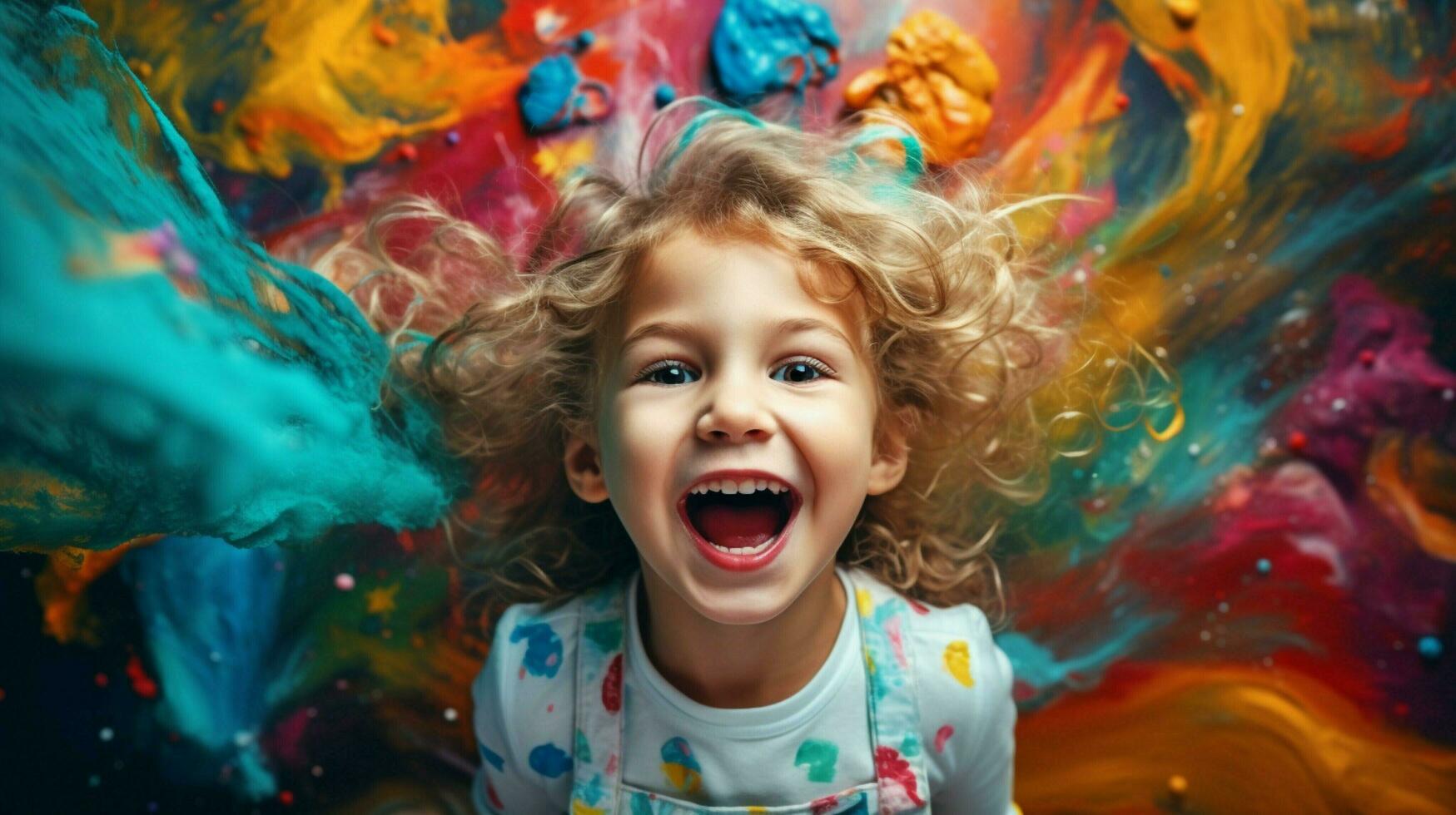 colorful childhood learning with vibrant art equipment 32935815 Stock ...