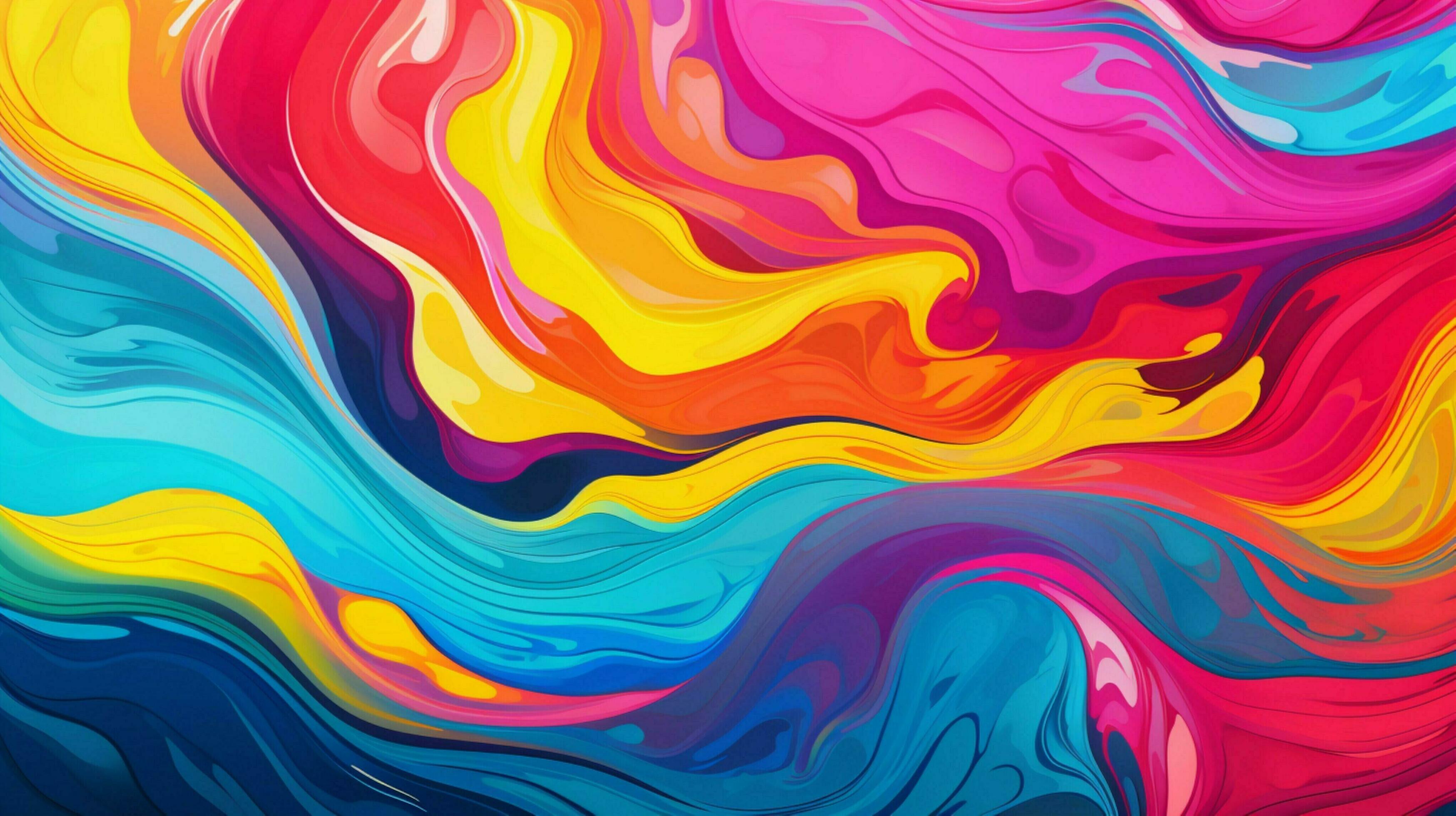 vibrant colors flow in liquid wave pattern 32948107 Stock Photo at Vecteezy