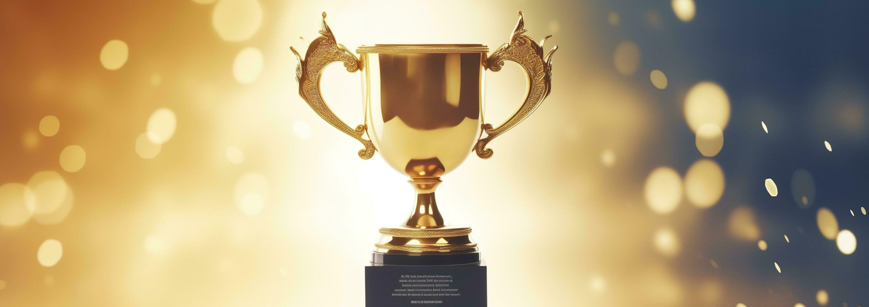 Champion golden trophy for winner background. Success and achievement ...