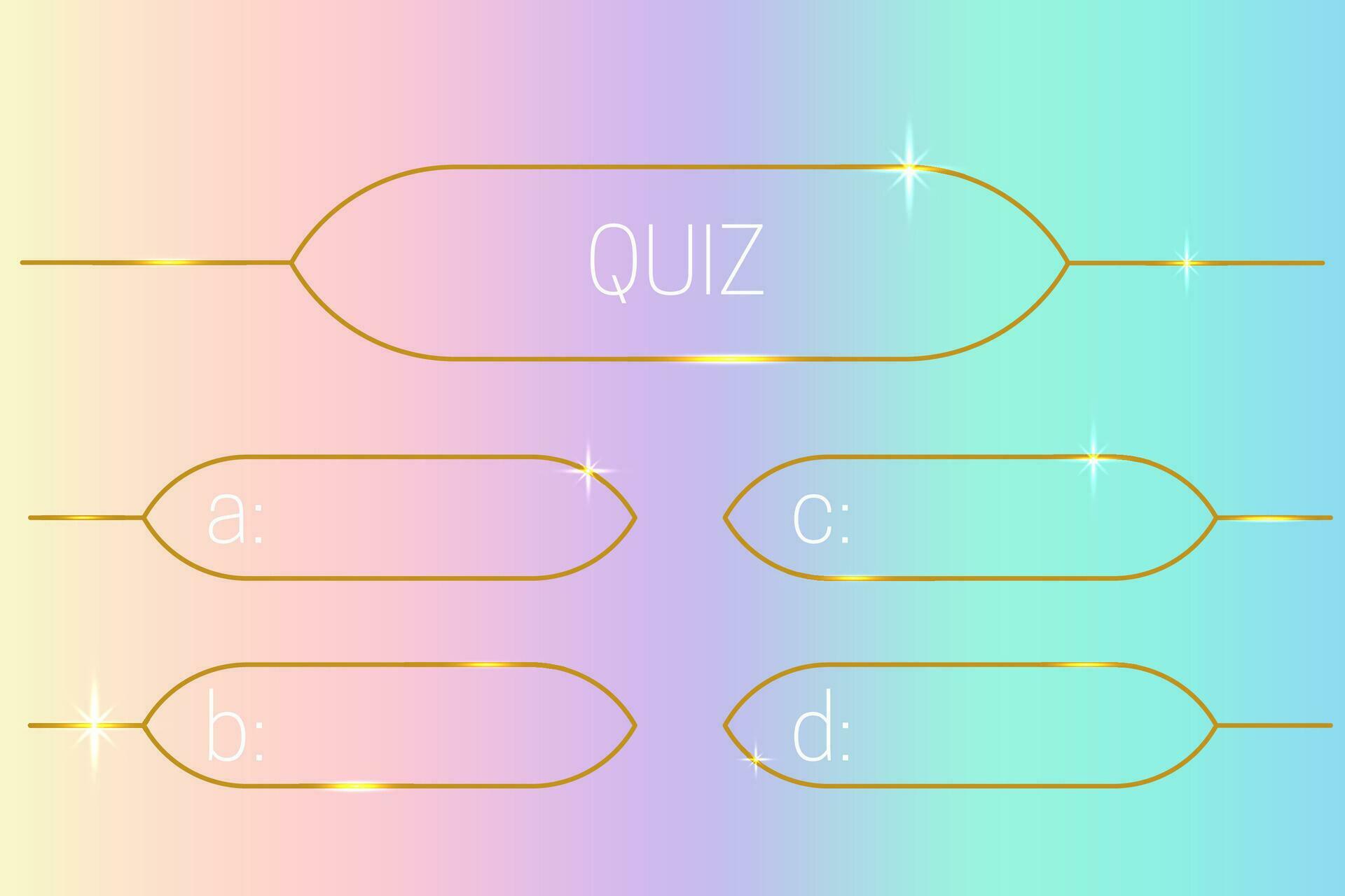 Quiz game template with question and answers in y2k style. Trivia ...
